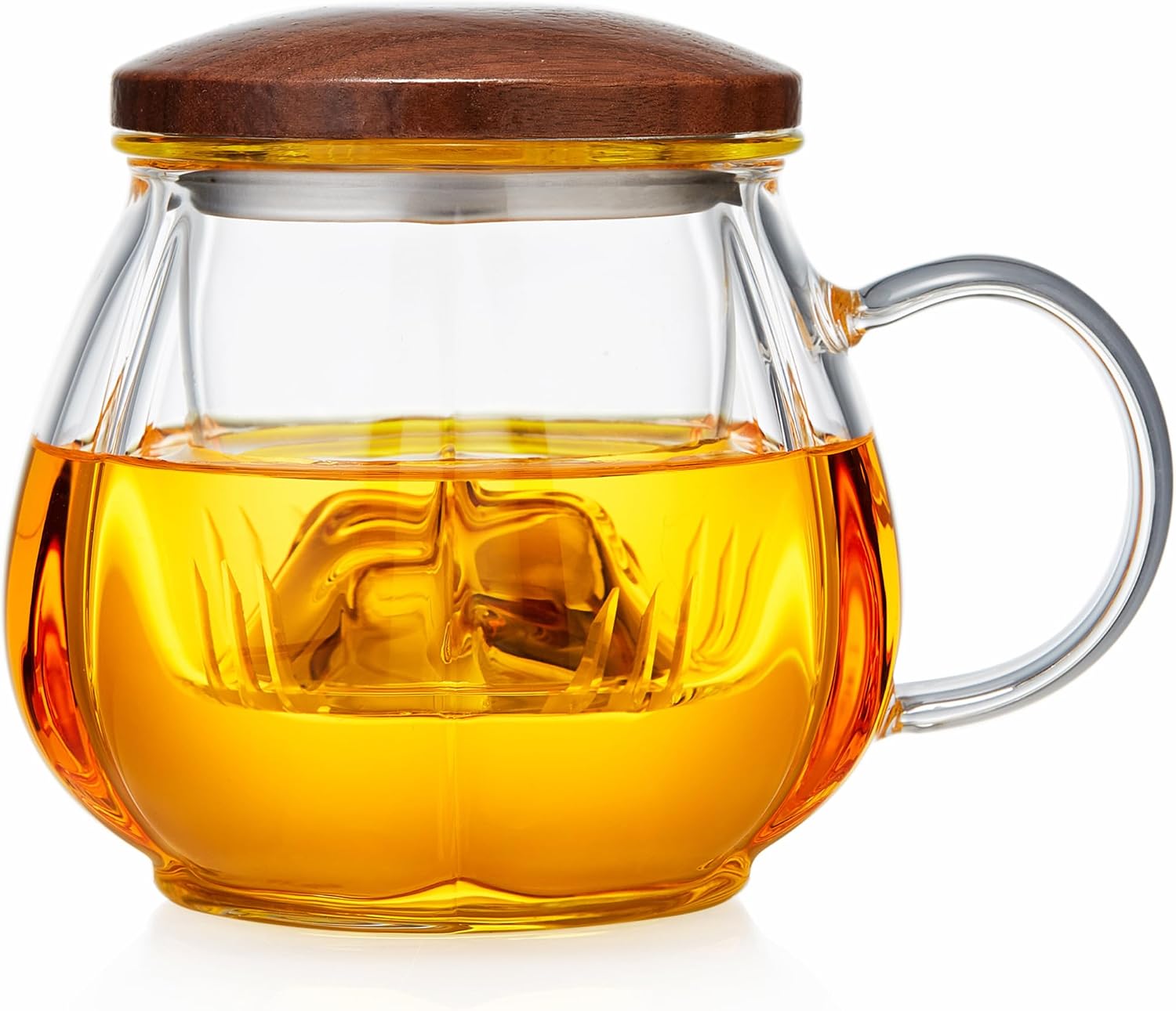Amazon.com: Unbreakable Glass Tea Cup with Infuser and Lid - 15.6oz Tea ...