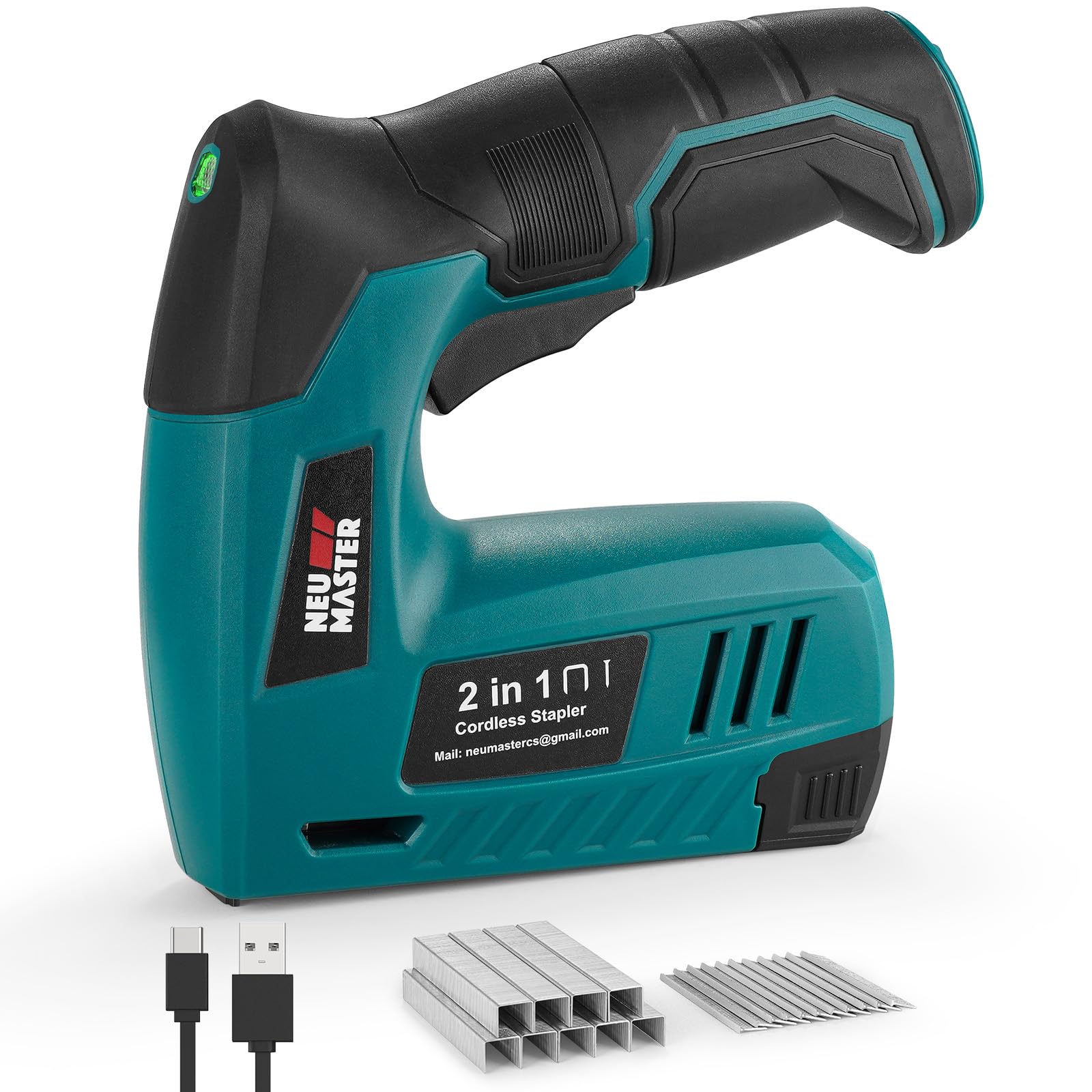 Amazon.com : NEU MASTER Electric Staple Gun, 2 in 1 Cordless Staple Gun ...