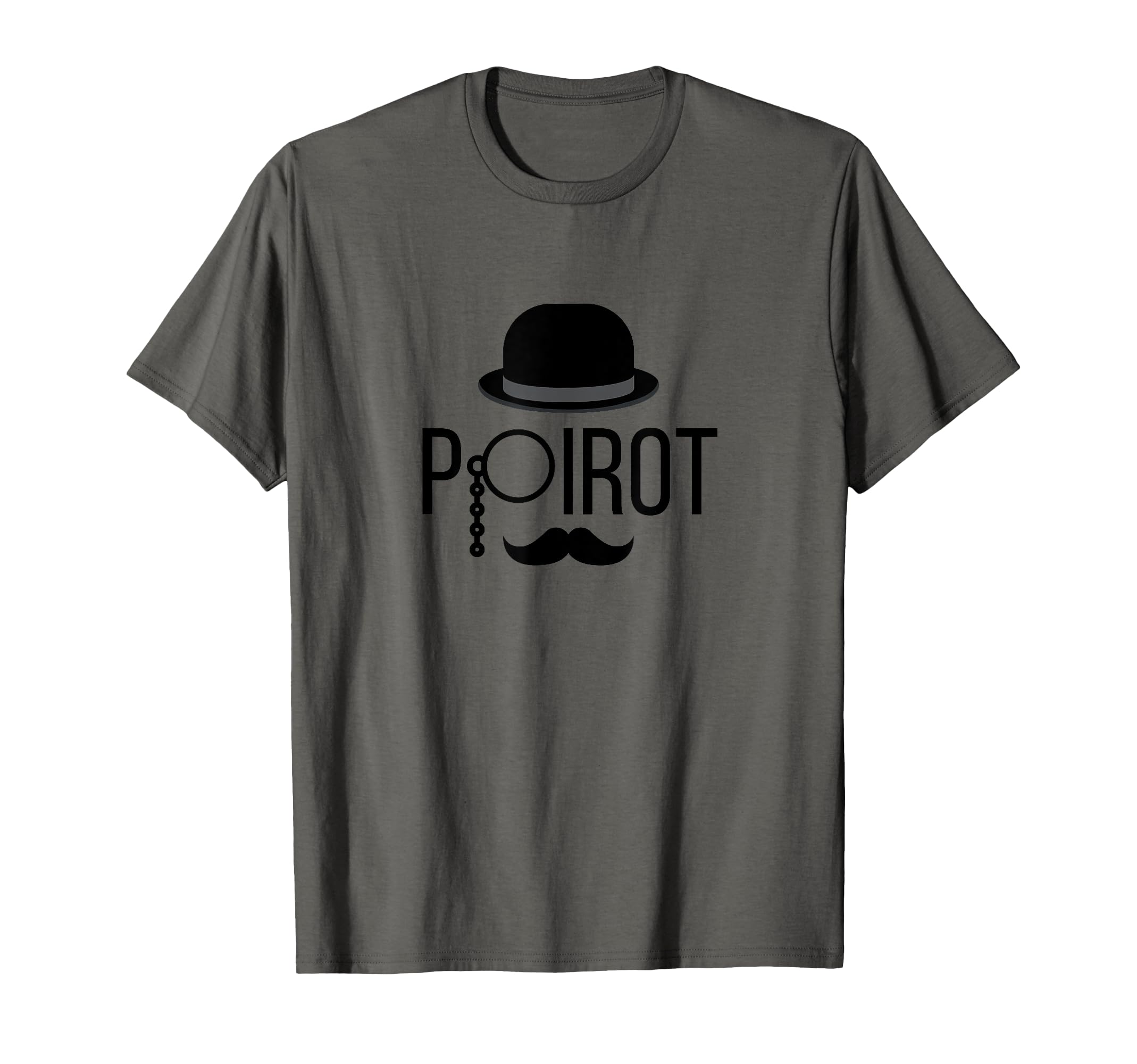Amazon.com: POIROT HAT MUSTACHE MONOCLE T-Shirt : Clothing, Shoes & Jewelry
