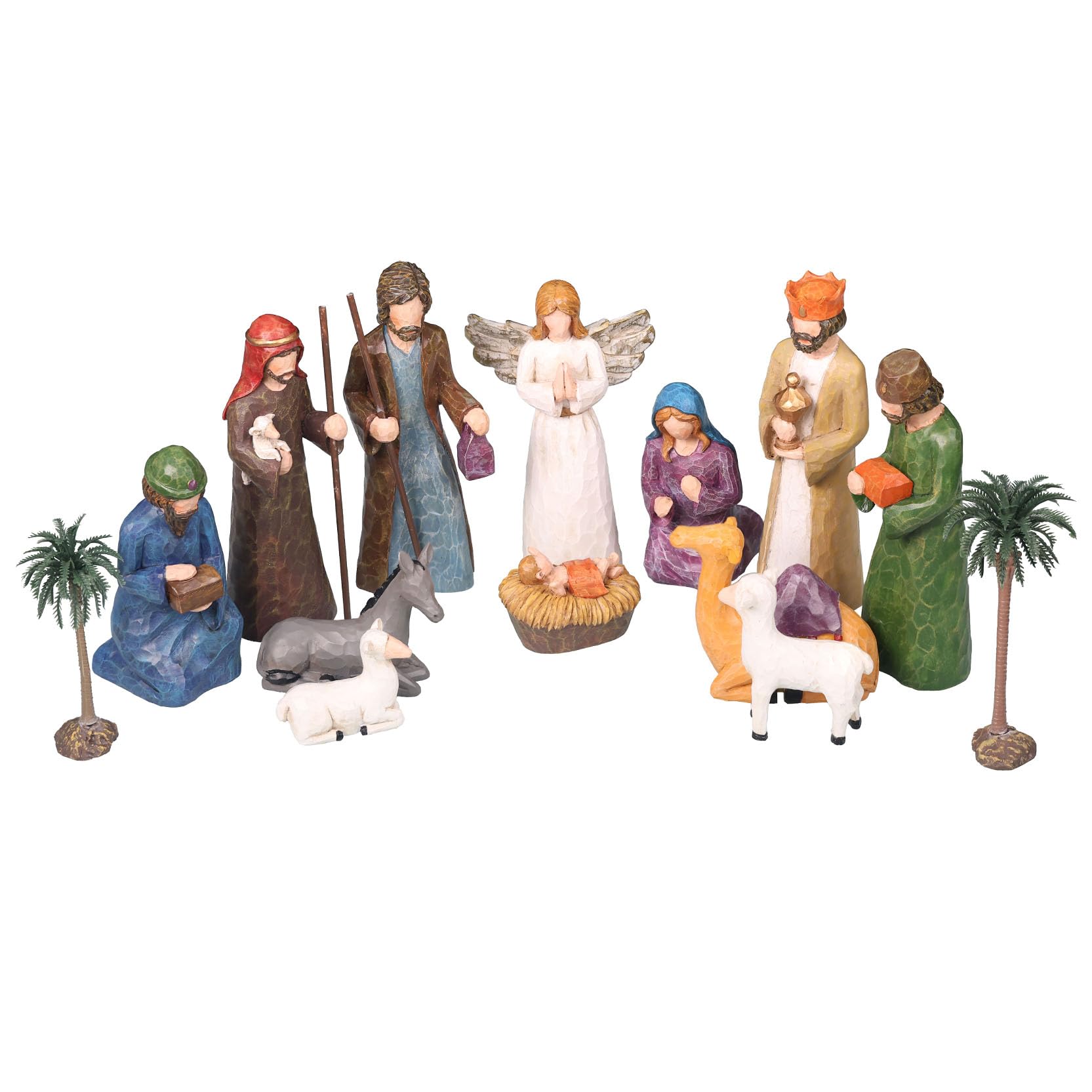 Amazon.com: FYWMXIAJG Nativity Set Indoor 6 inch Christmas Scene Statue ...