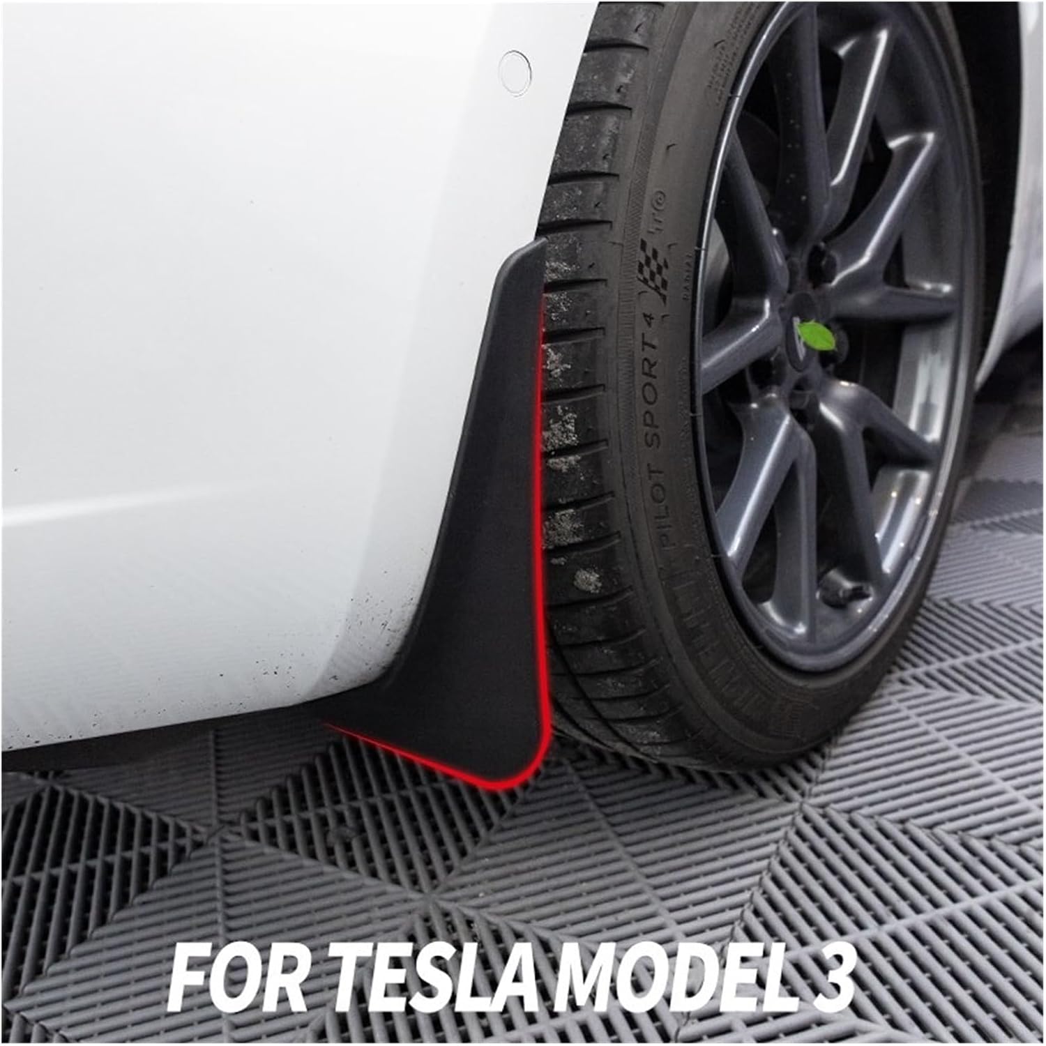 Juego de 4 unidades compatibles con Tesla Model 3 Splash Guards ABS con ...