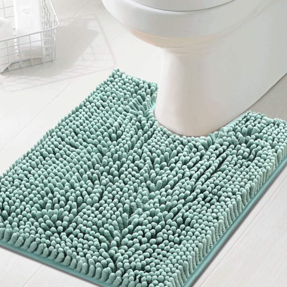 Amazon.com: H.VERSAILTEX Toilet Mat U Shaped Bathroom Rugs Bath Mats ...