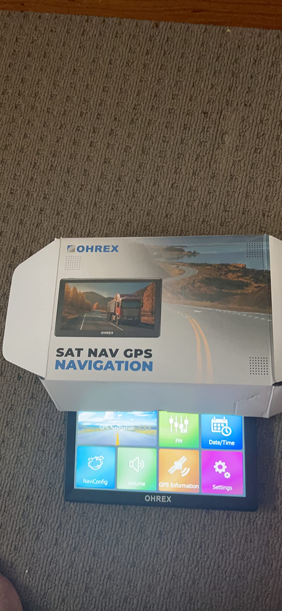 OHREX N900 GPS Navigator for Truck Car, 9 inch GPS Truck Driver ...