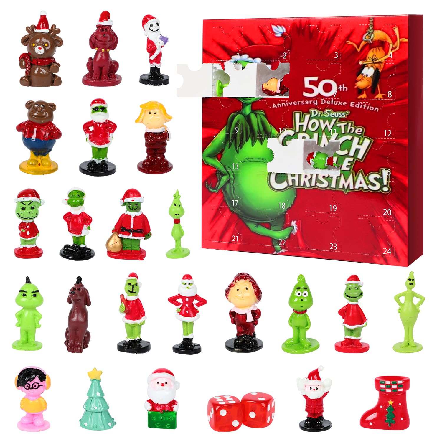 Amazon.com: Christmas Advent Calendar 2024, Christmas Figures Advent ...