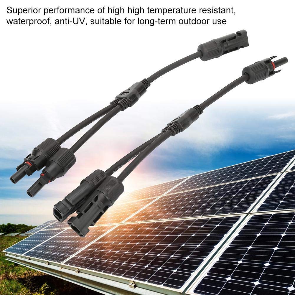 1 Pair Solar Panel Cable Connectors Y Branch Connector Solar Panel ...
