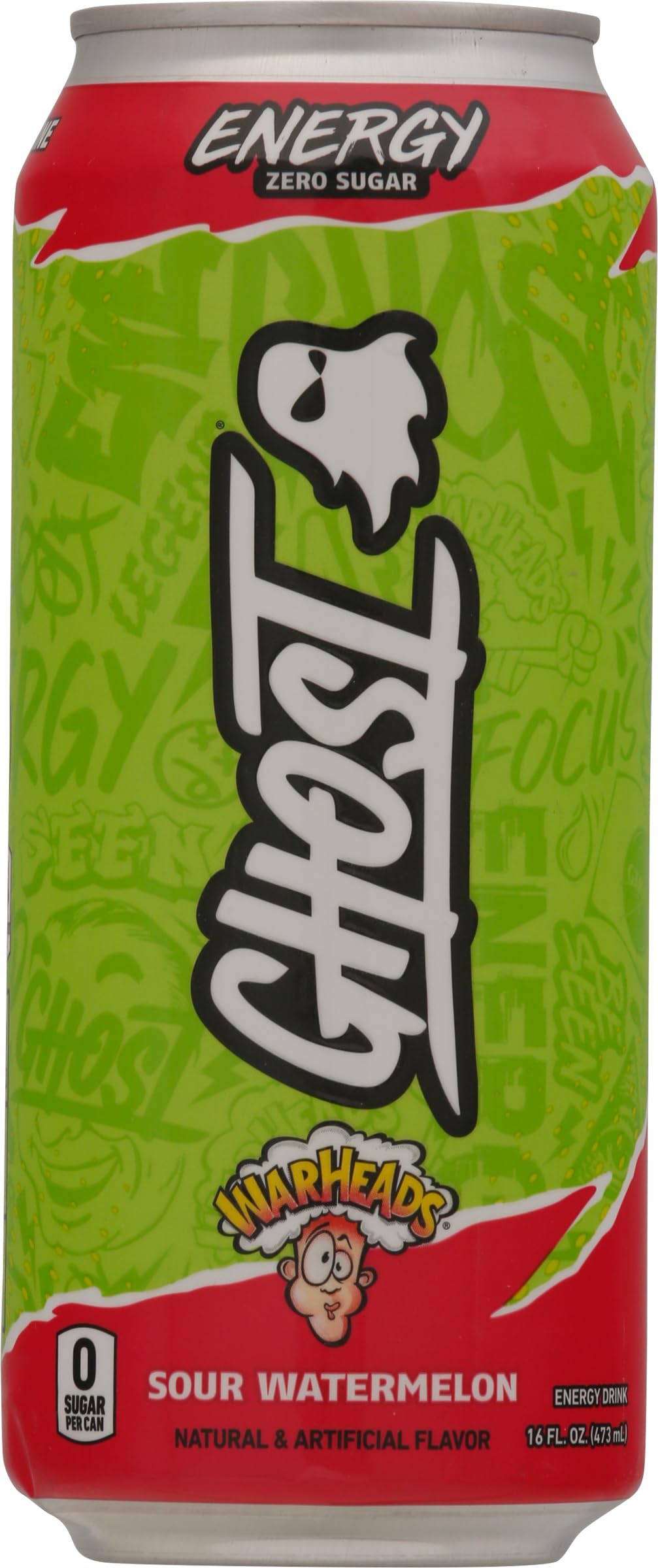 Snapklik.com : Energy Drink - Single Can, Warheads Sour Watermelon 16oz ...
