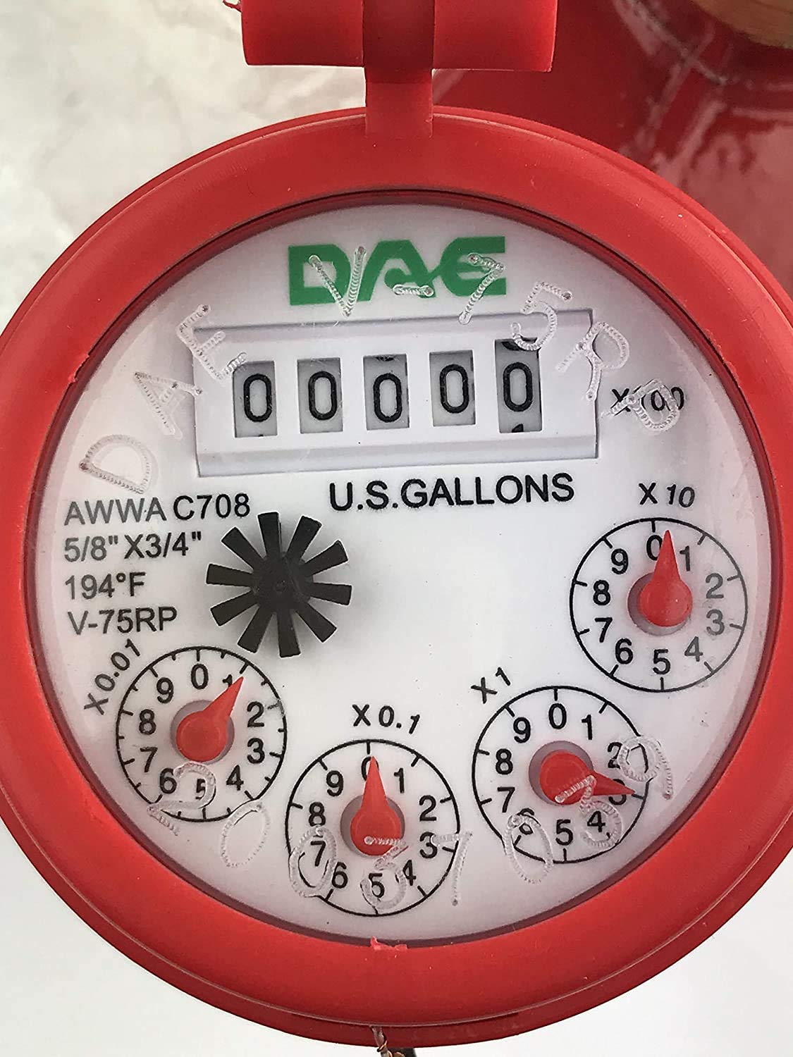 Snapklik.com : DAE V-75RP Vertical Hot Water Meter