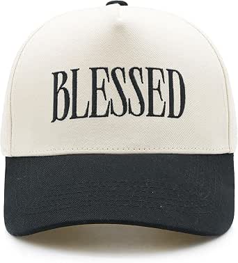 YQZUWUXE Blessed Trucker Hat, Vintage Embroidered Christian Baseball ...