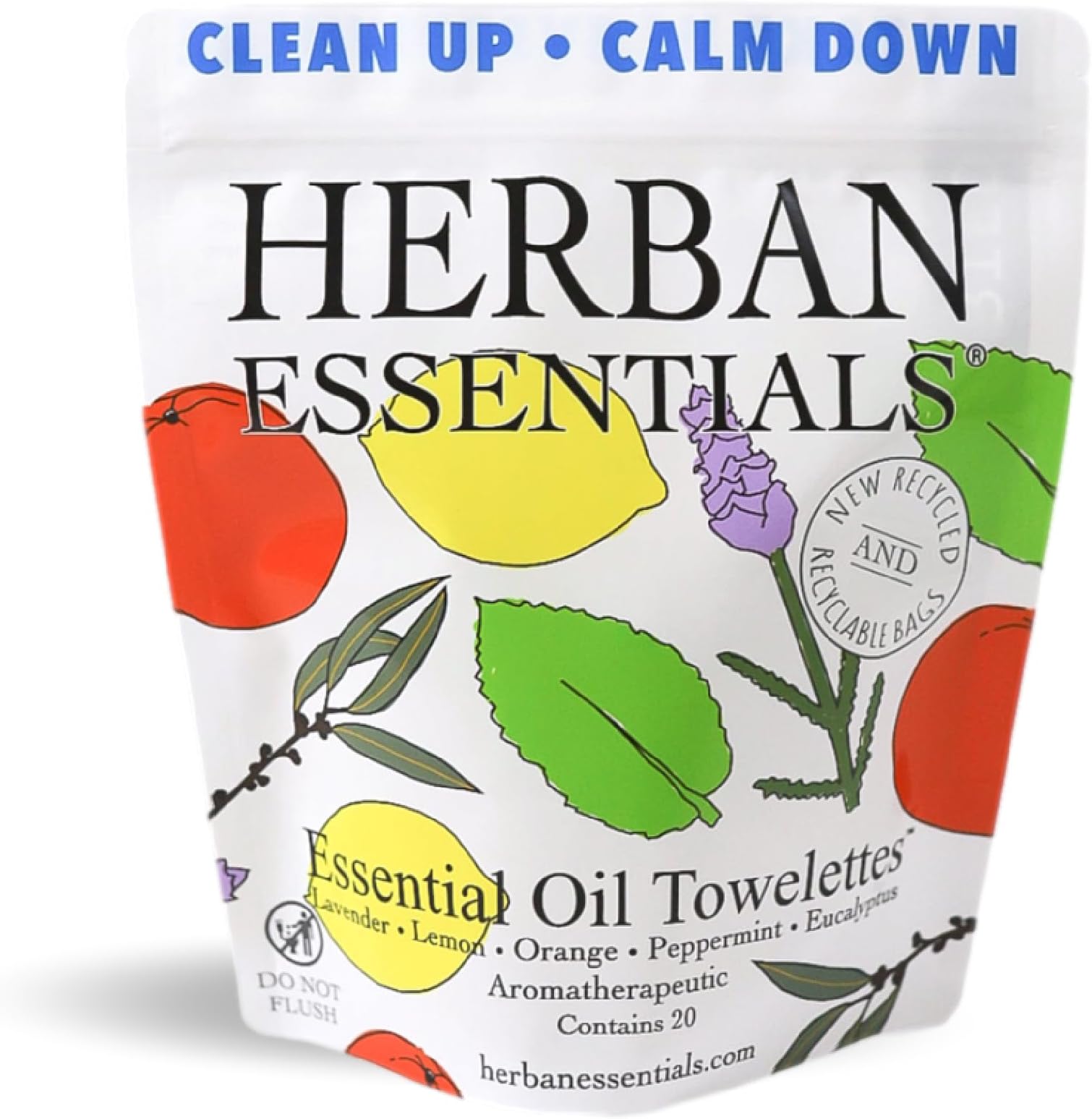 Amazon.com: Herban Essentials Assorted Towelettes - Essential Oil Wipes ...