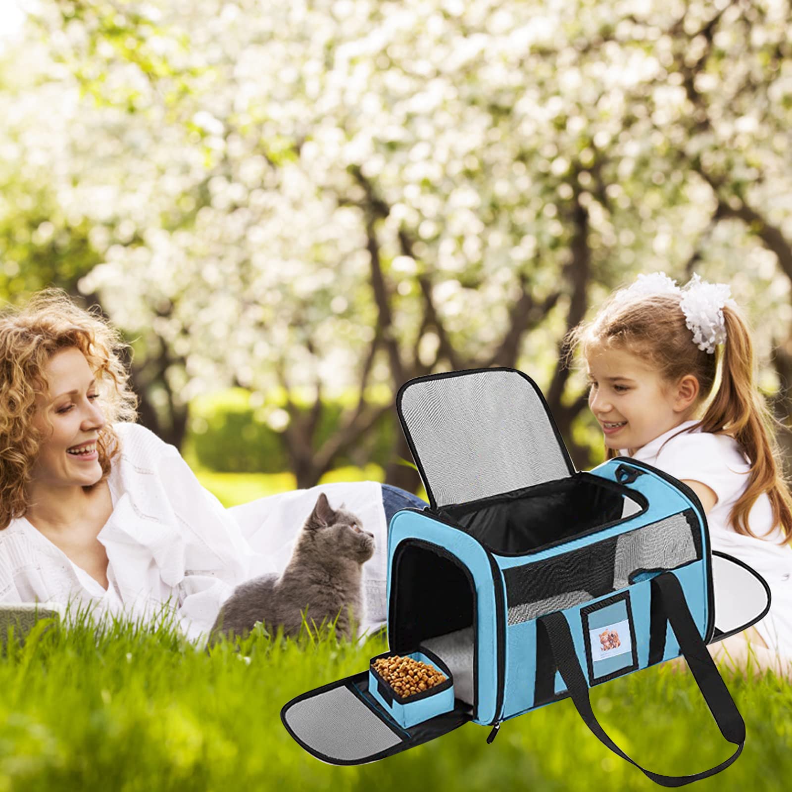 SECLATO Extra Large Pet Carrier 20 lbs+, Soft Sided Cat Carriers for ...