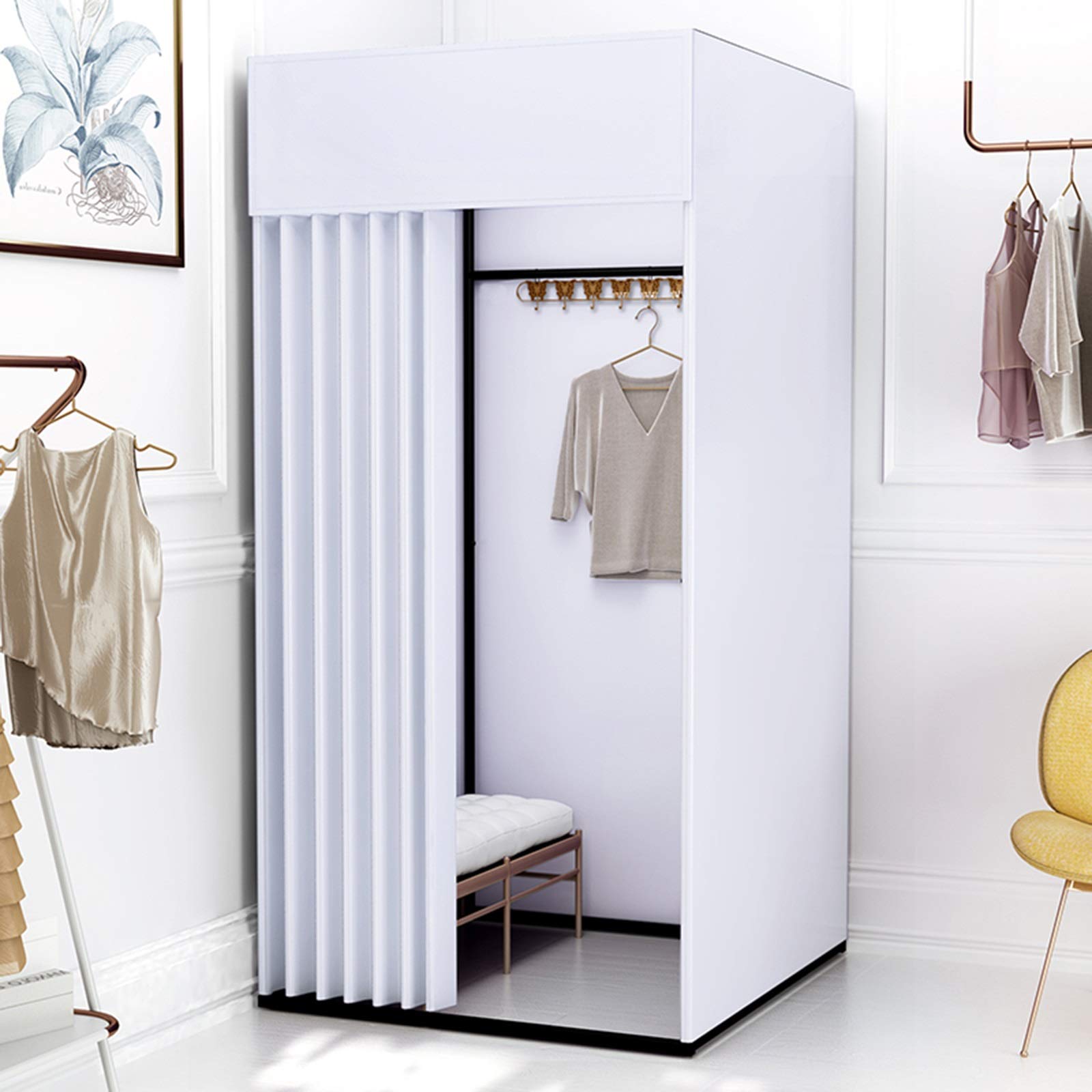 Buy Clothing Store Fitting Room, Detachable Dressing Room Temporary ...