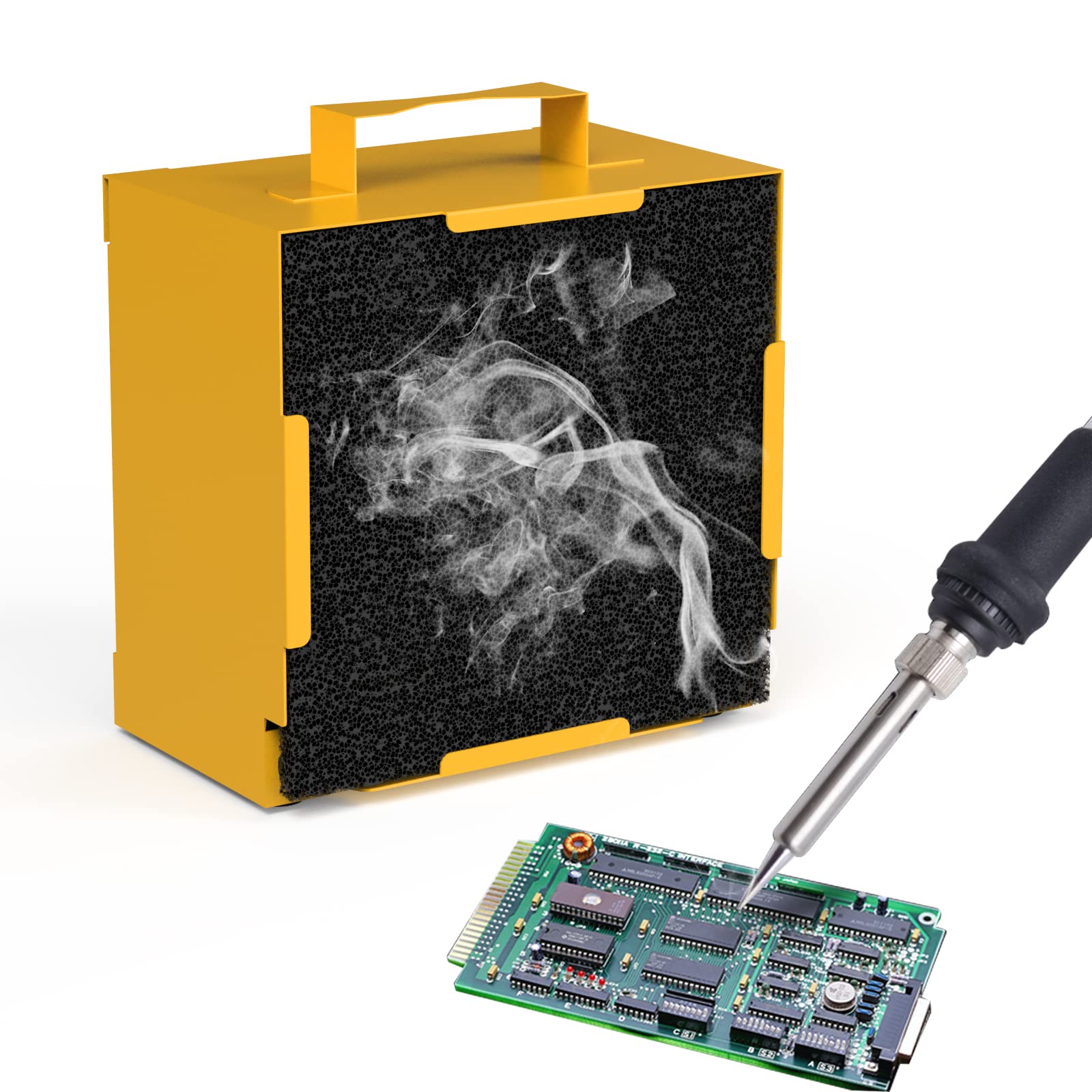 Buy HOMFAN Solder Fume Extractor Portable Desktop Small Silent ...