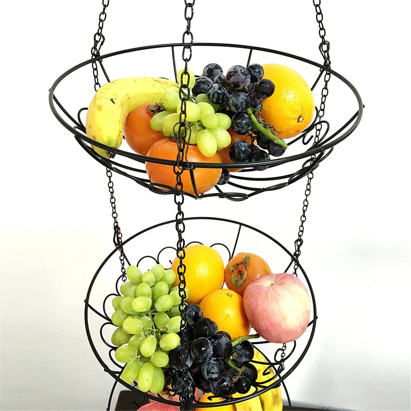 3 Tier Fruit Basket Stand Fruit Holder IBERG 3-Tier Fruit Basket ...