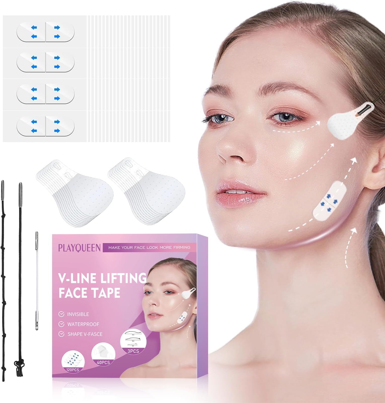 Amazon.com : Neck Tape,Neck Tape lifting Invisible,Face Tape,Face Lift ...