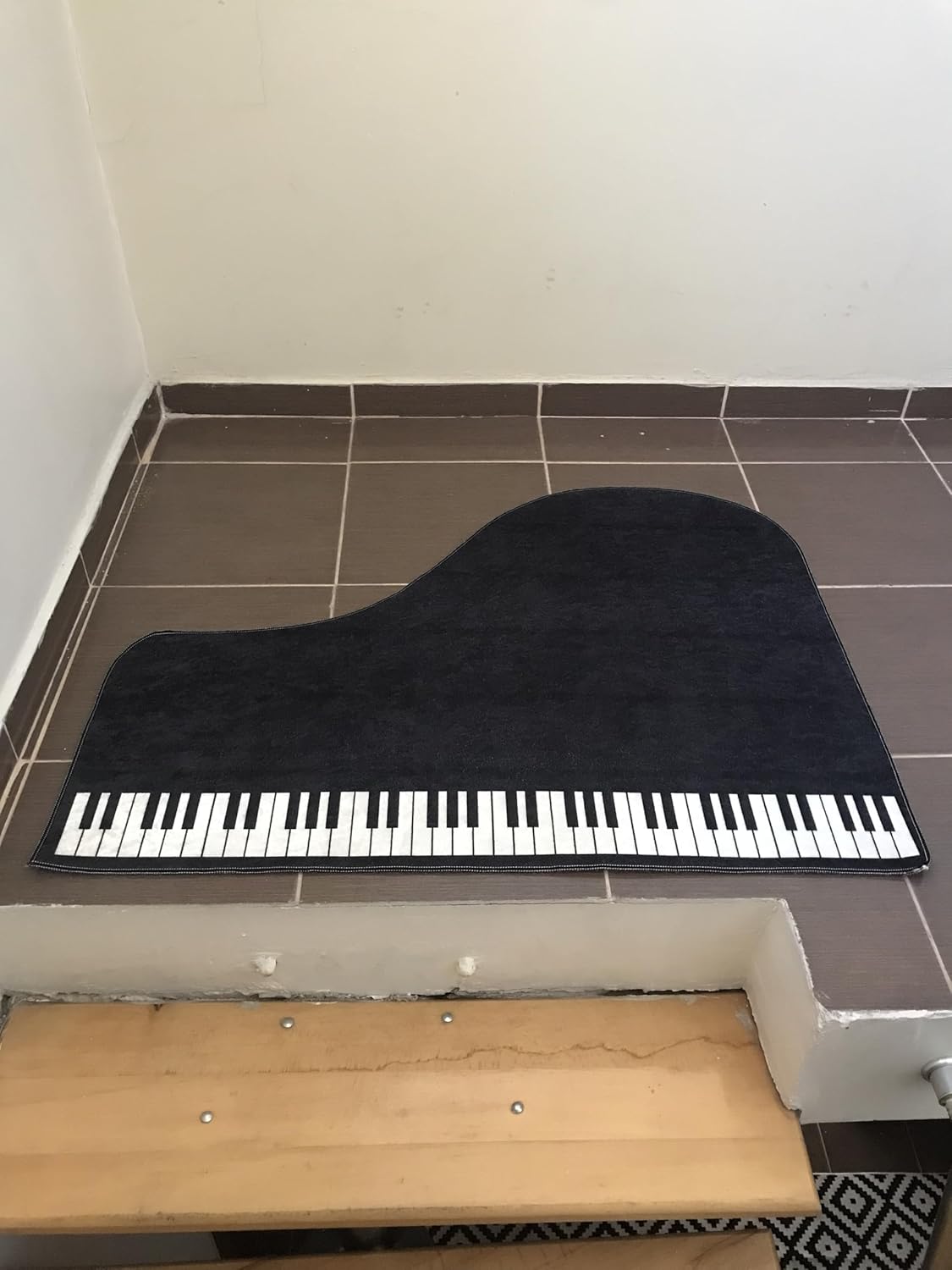 Amazon.com: Piano Black Rug,New Music Decor Rug 35in W* 27in L (90 ...