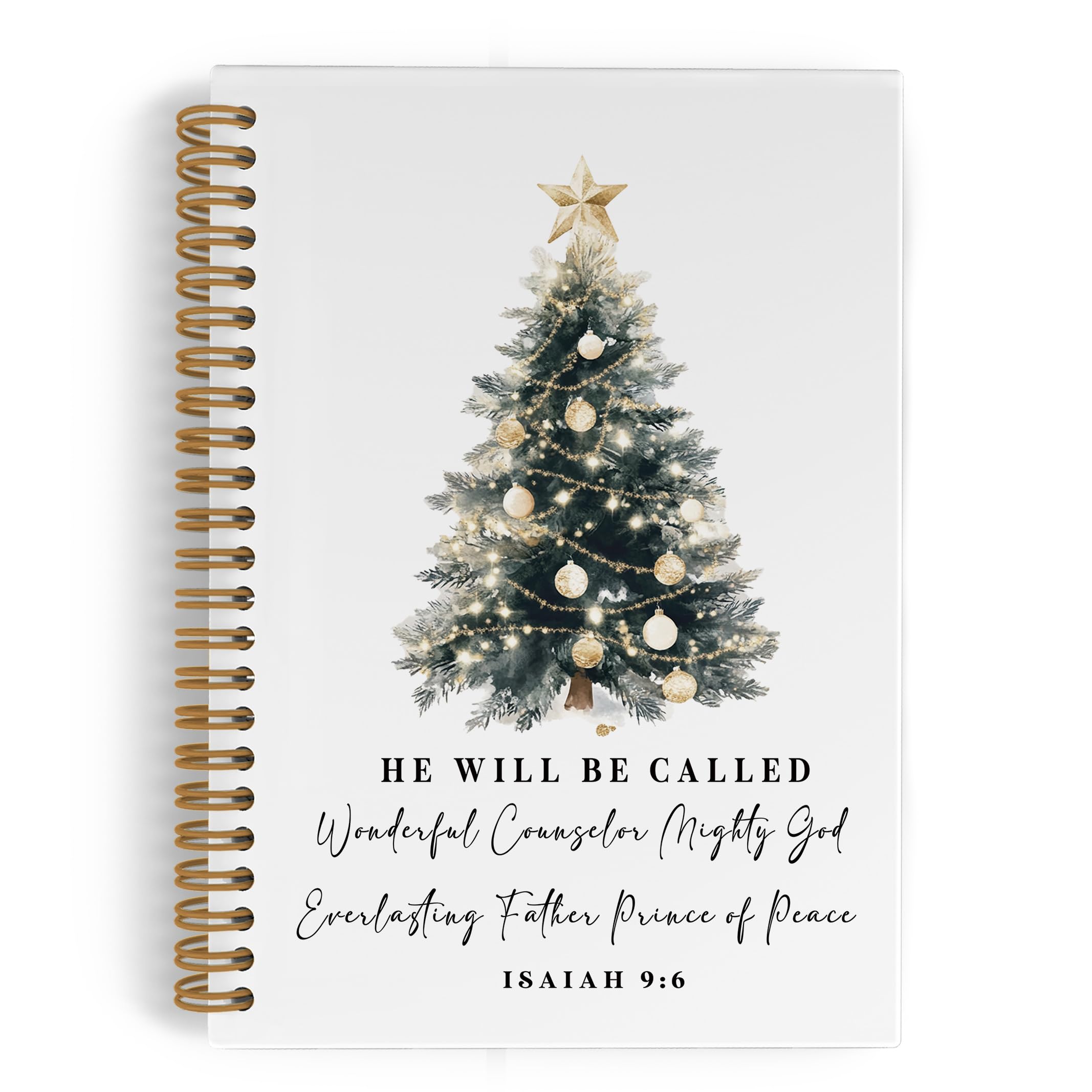 Amazon.com : QLMX Christian Christmas Spiral Notebook, Christian ...