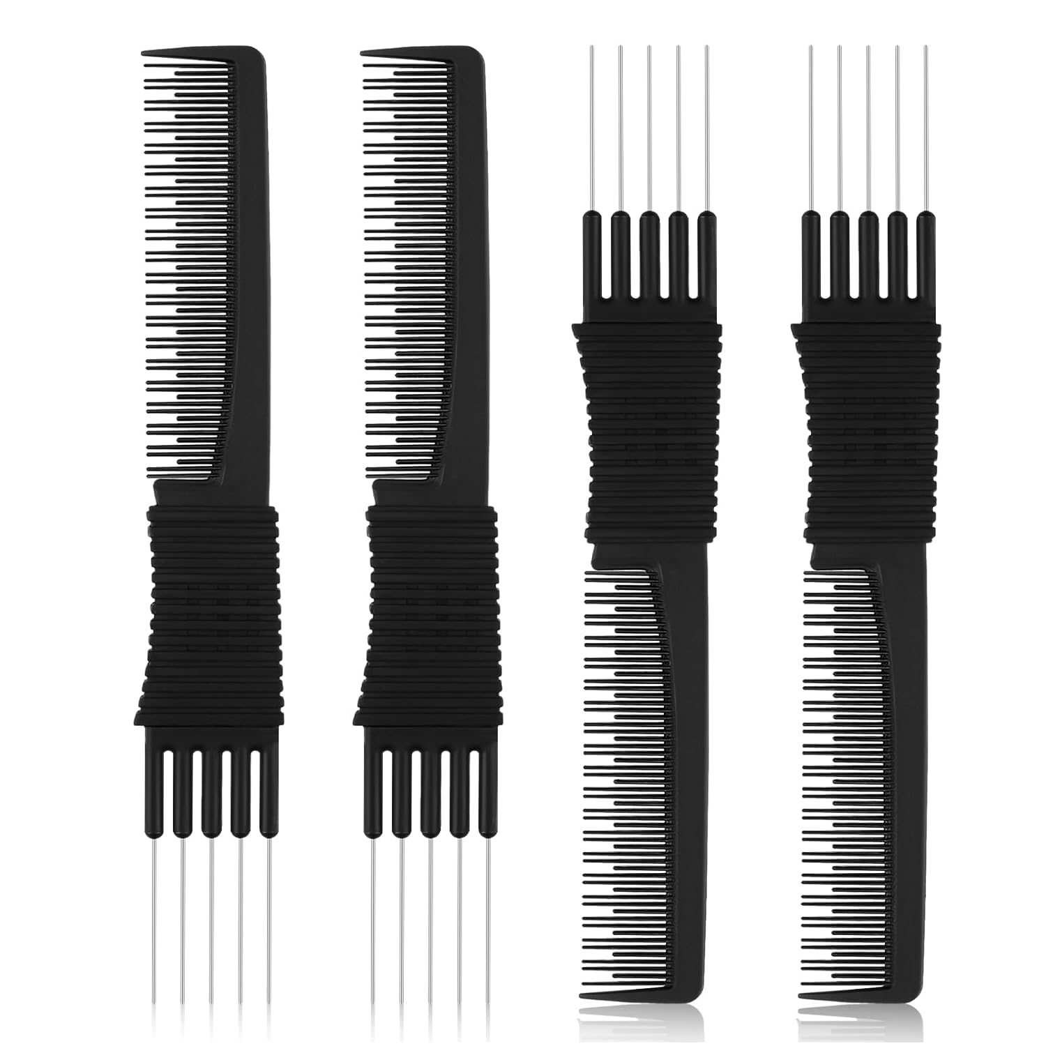Amazon.com : Metal Prong Lifting Teasing Comb Hair Pick, Lusofie 4Pcs ...