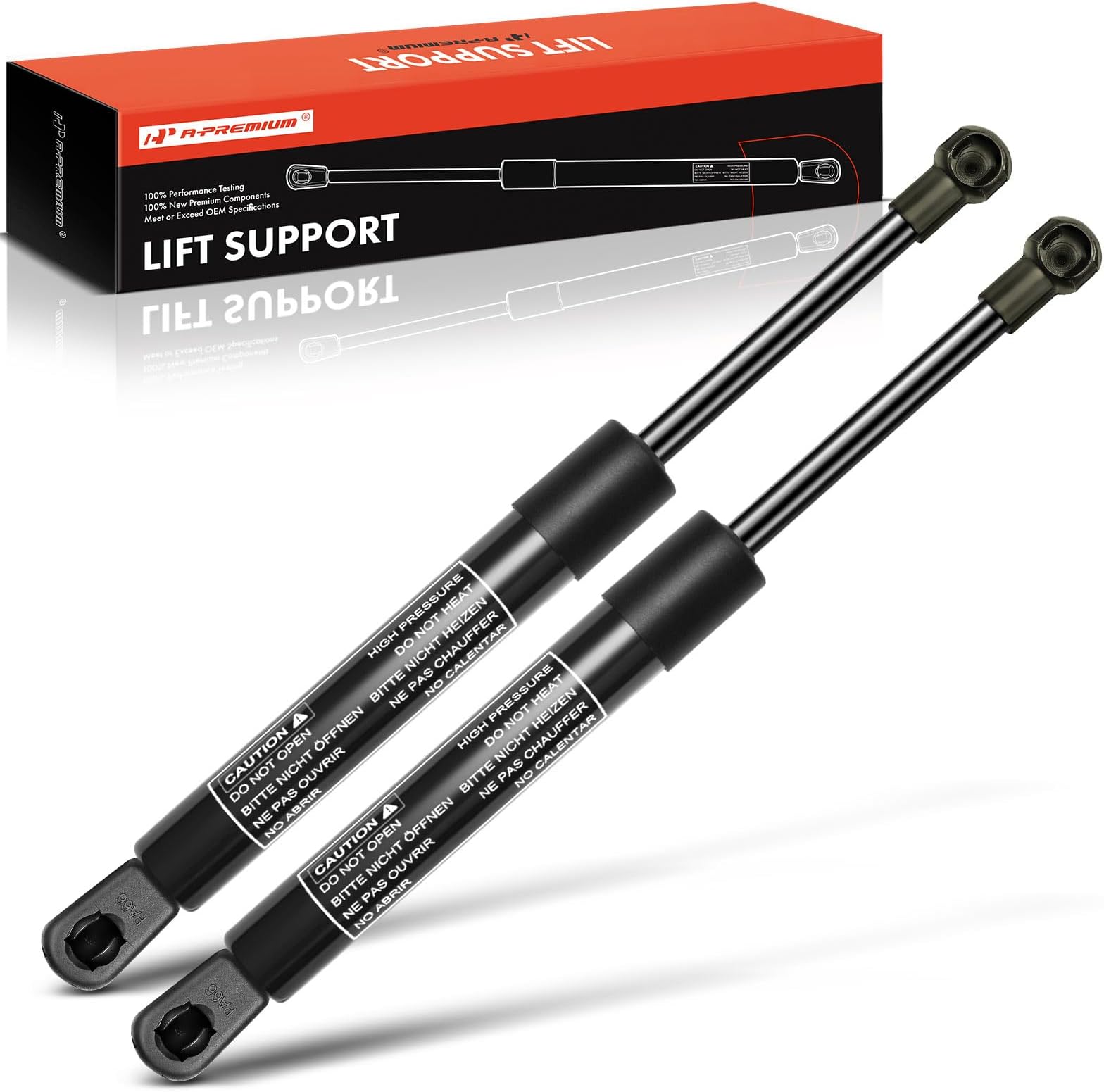 Amazon.com: BOXI 2pcs Front Hood Lift Supports Struts Gas Struts Shocks ...