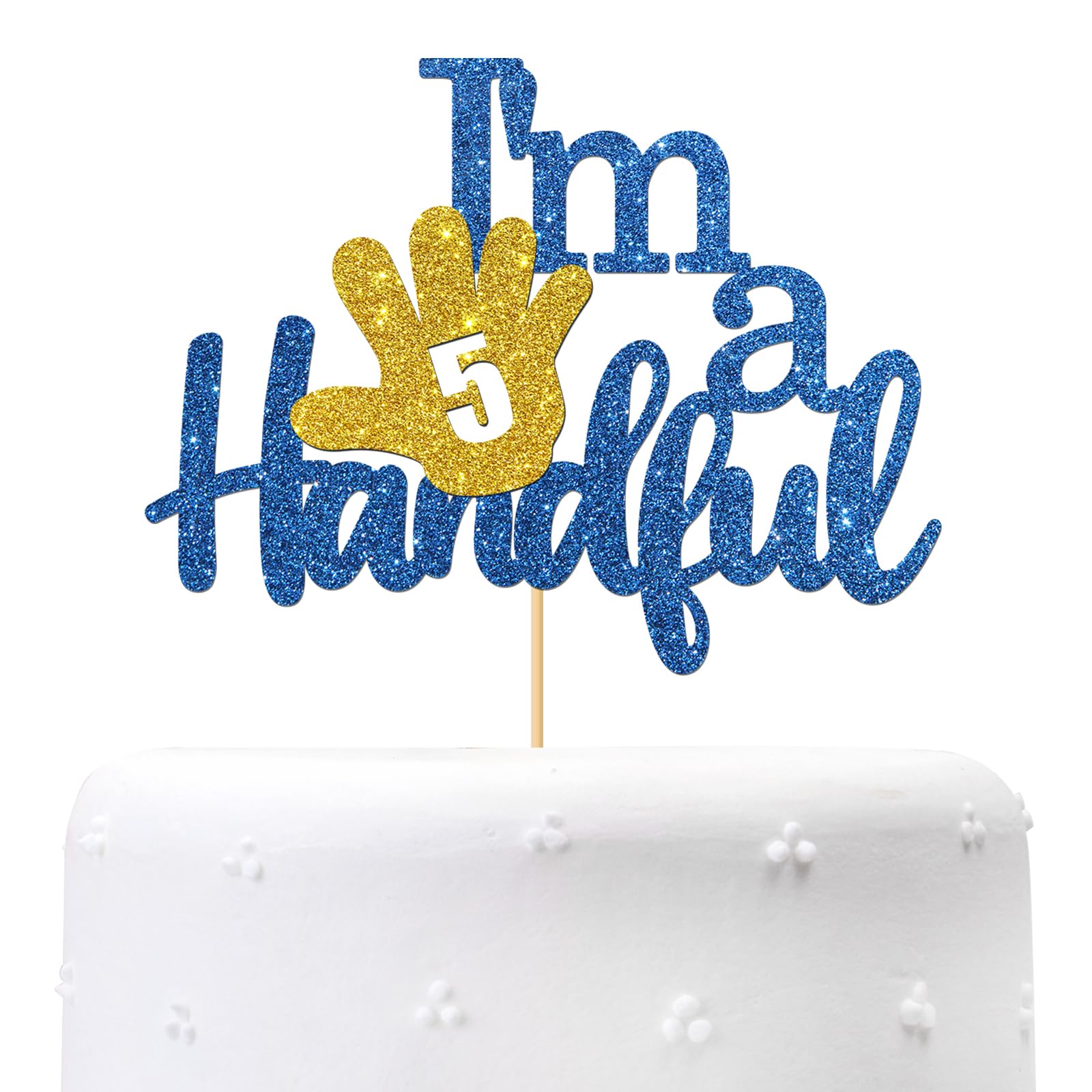 Amazon.com: Maicaiffe I'm a Handful Cake Topper, Kids 5th Birthday ...
