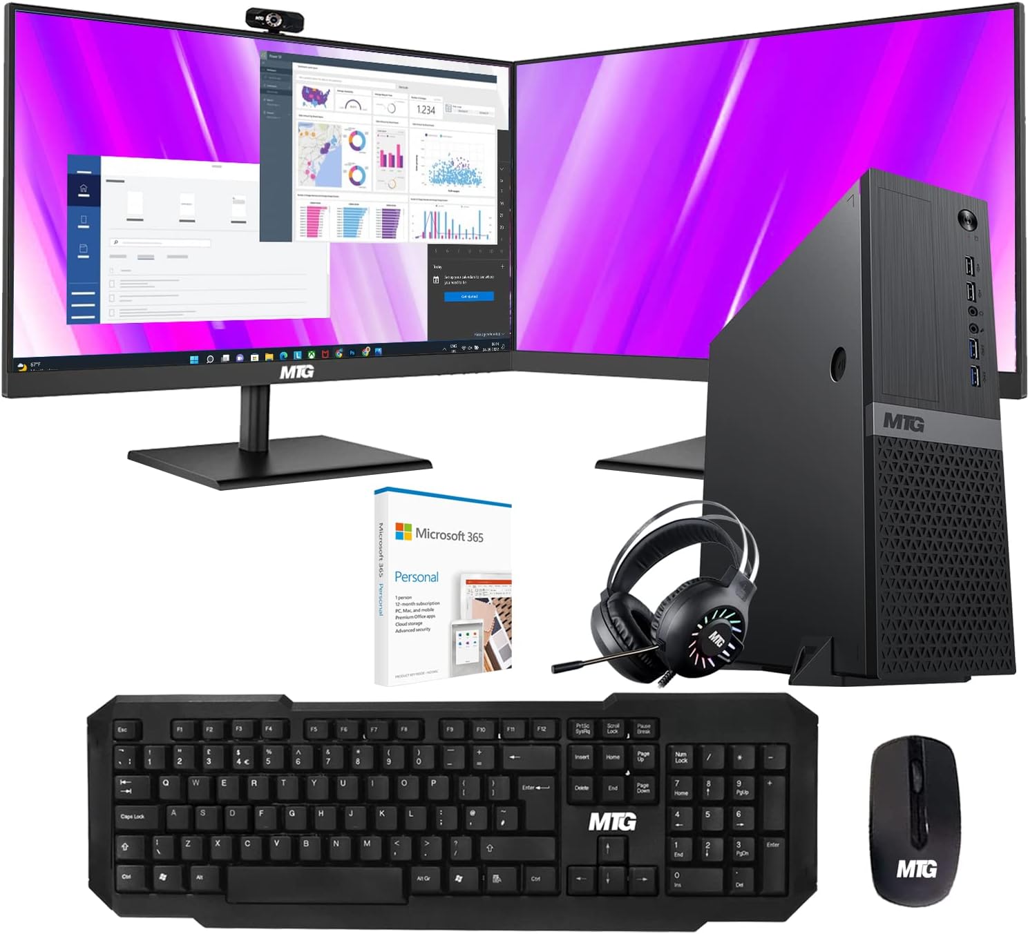 Amazon.com: MTG Aurora Business Computer Desktop PC- Intel Core i7 4th ...