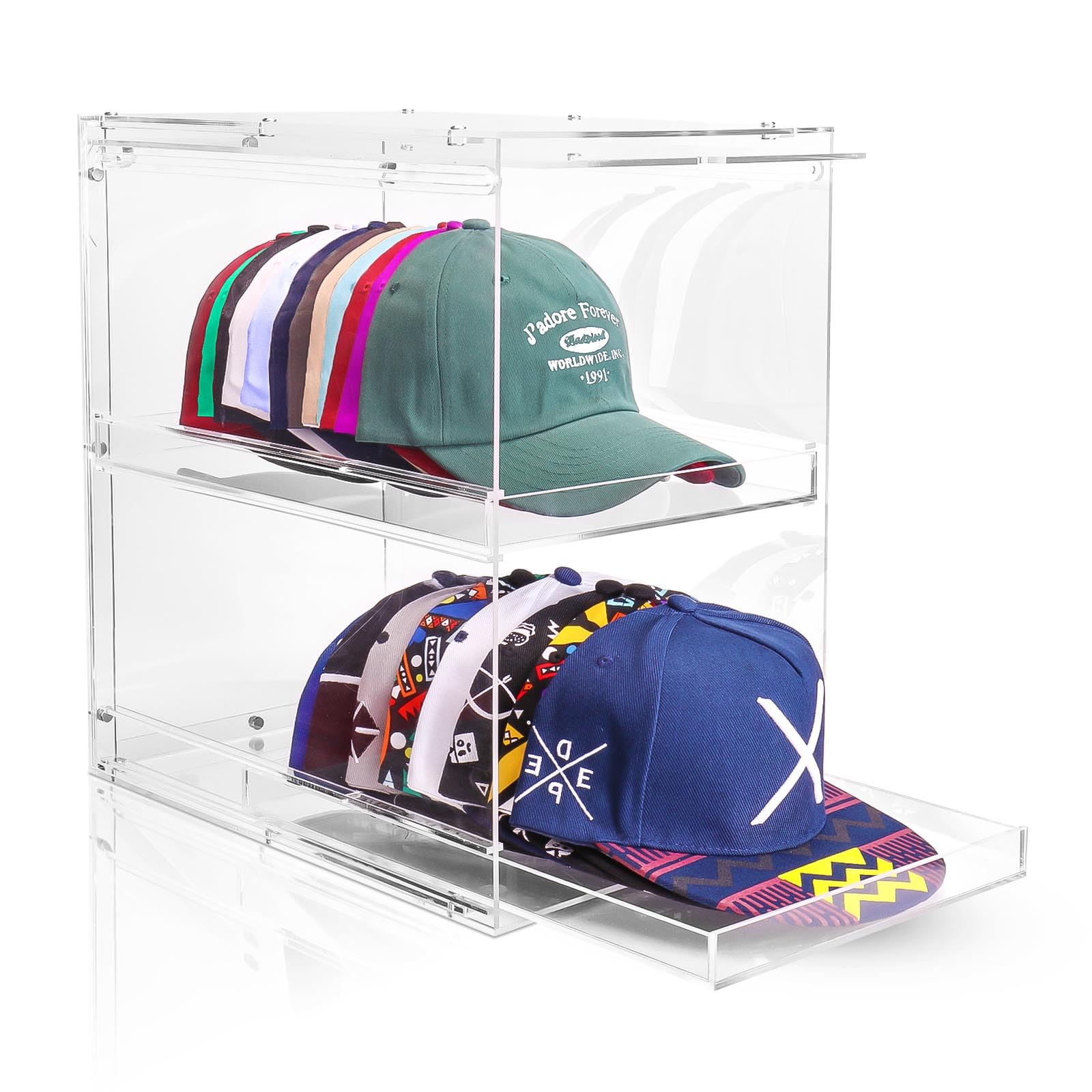 Amazon.com: Acrylic Hat Racks Hat Organizer Bathroom Organizer Makeup ...