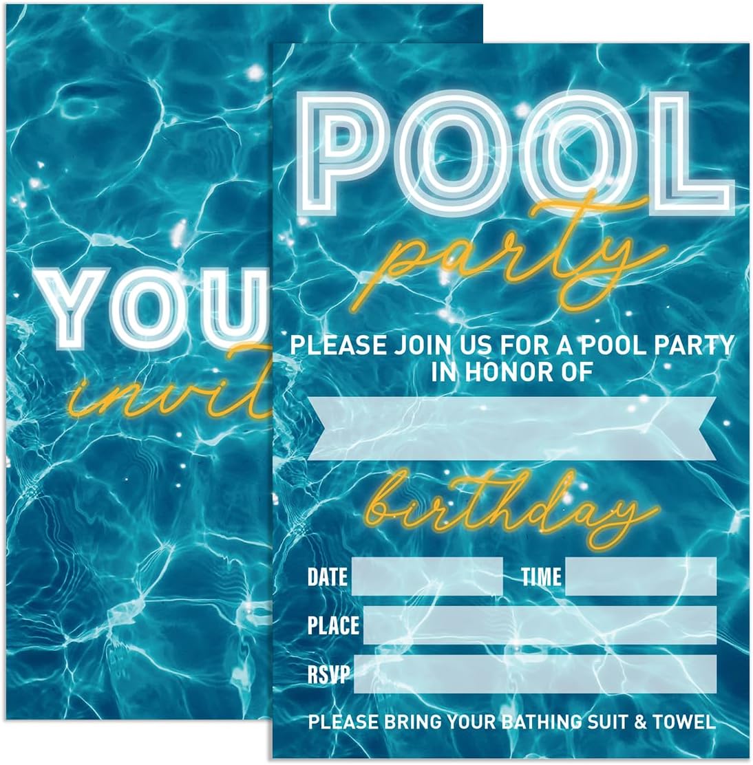 Amazon.com : Your Main Event Prints Girl Pool Party Birthday ...
