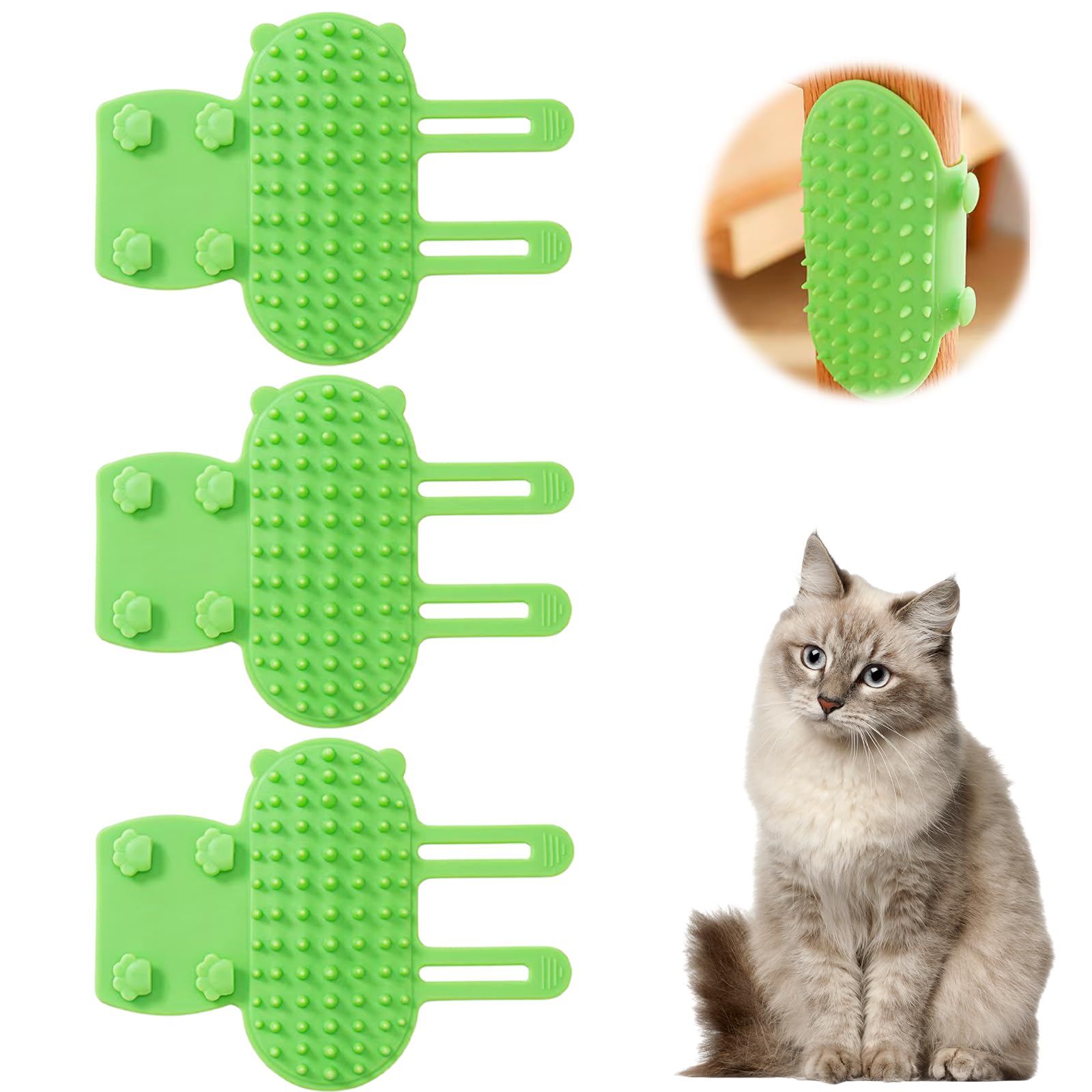 Amazon.com: 3 Pack Cat Self Groomer for Indoor Cats, Cat Self Groomer ...