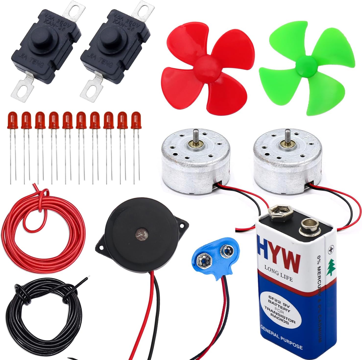 Buy Electronic Spices Science Project Material Kit Set of DC Motor, Fan ...