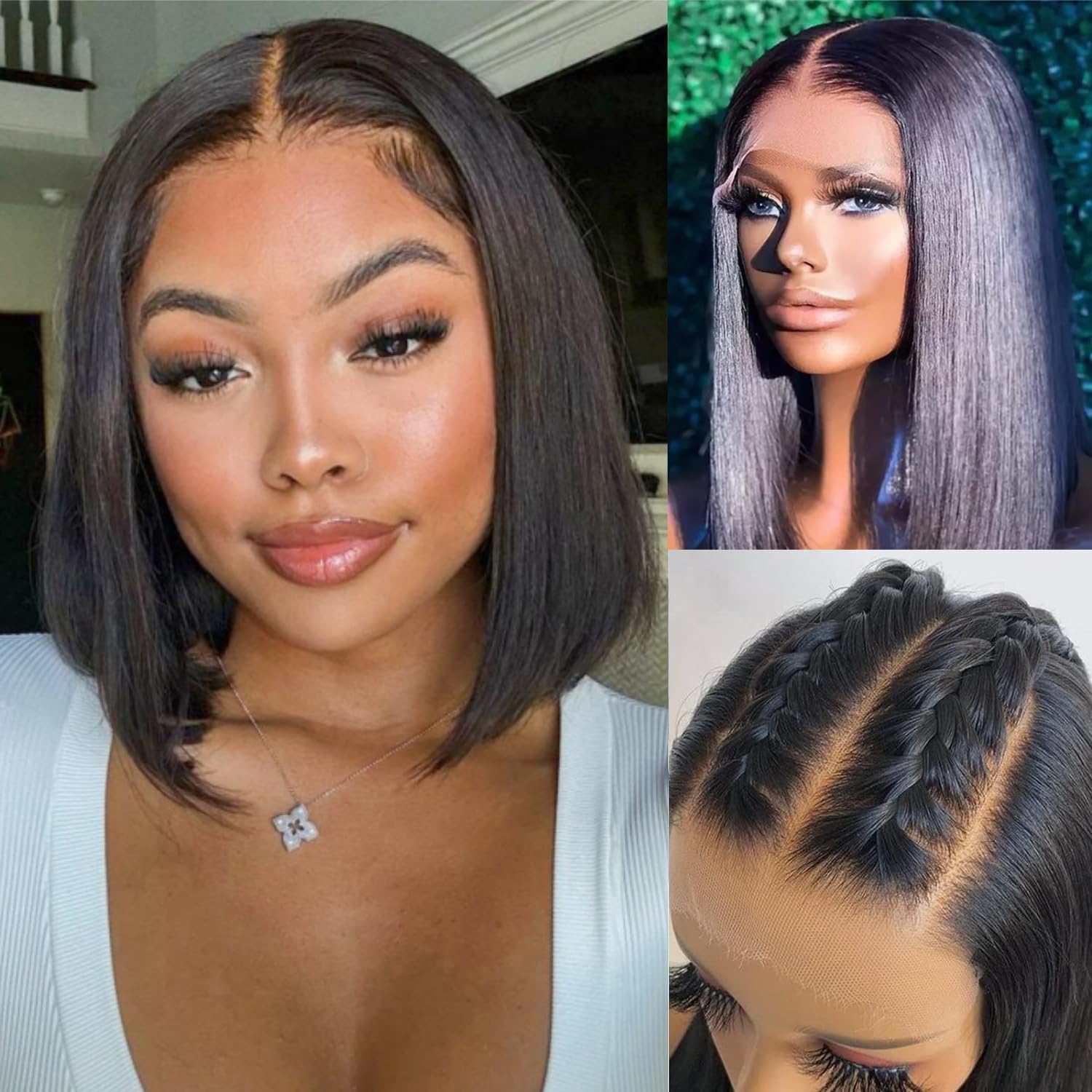 Amazon Karlami Hair 13x6 Bob Wig Human Hair 150 Density Pre