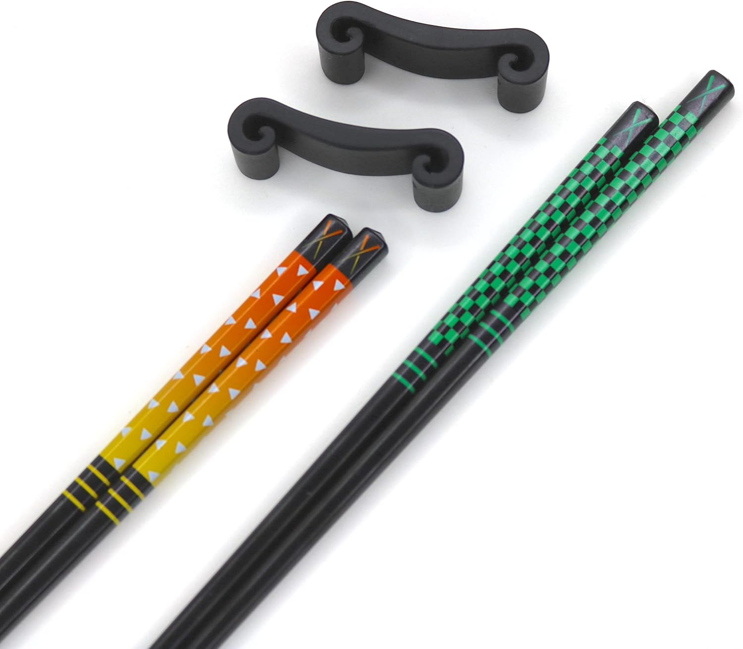 Amazon.com: Anime Sticks - Tanjiro & Zenitsu Set of 2 Fiberglass ...