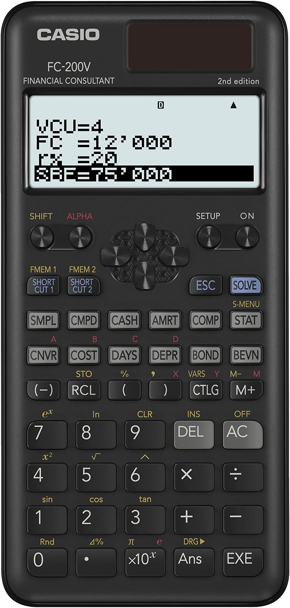 Casio Calculatrice financière Casio FC 200V2 : Amazon.fr: Fournitures de bureau