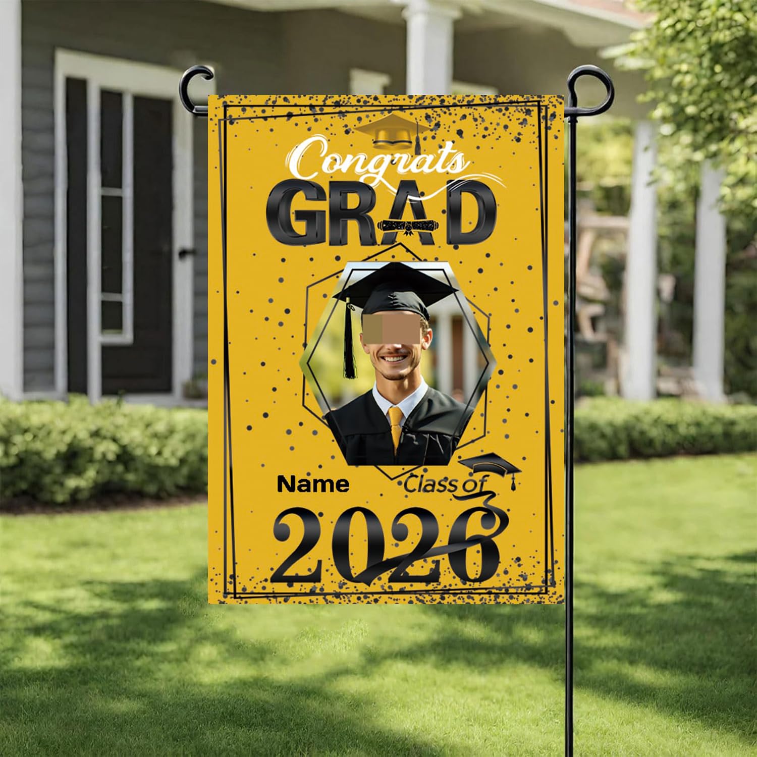 Snapklik.com : Dicodes Personalized Graduation Garden Flag 2026 ...