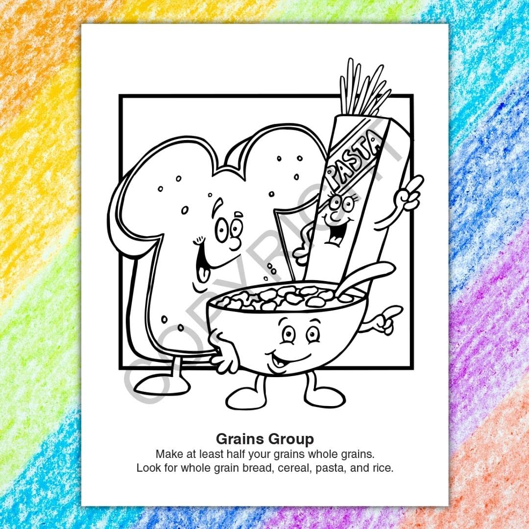 Grain Food Group Coloring Page