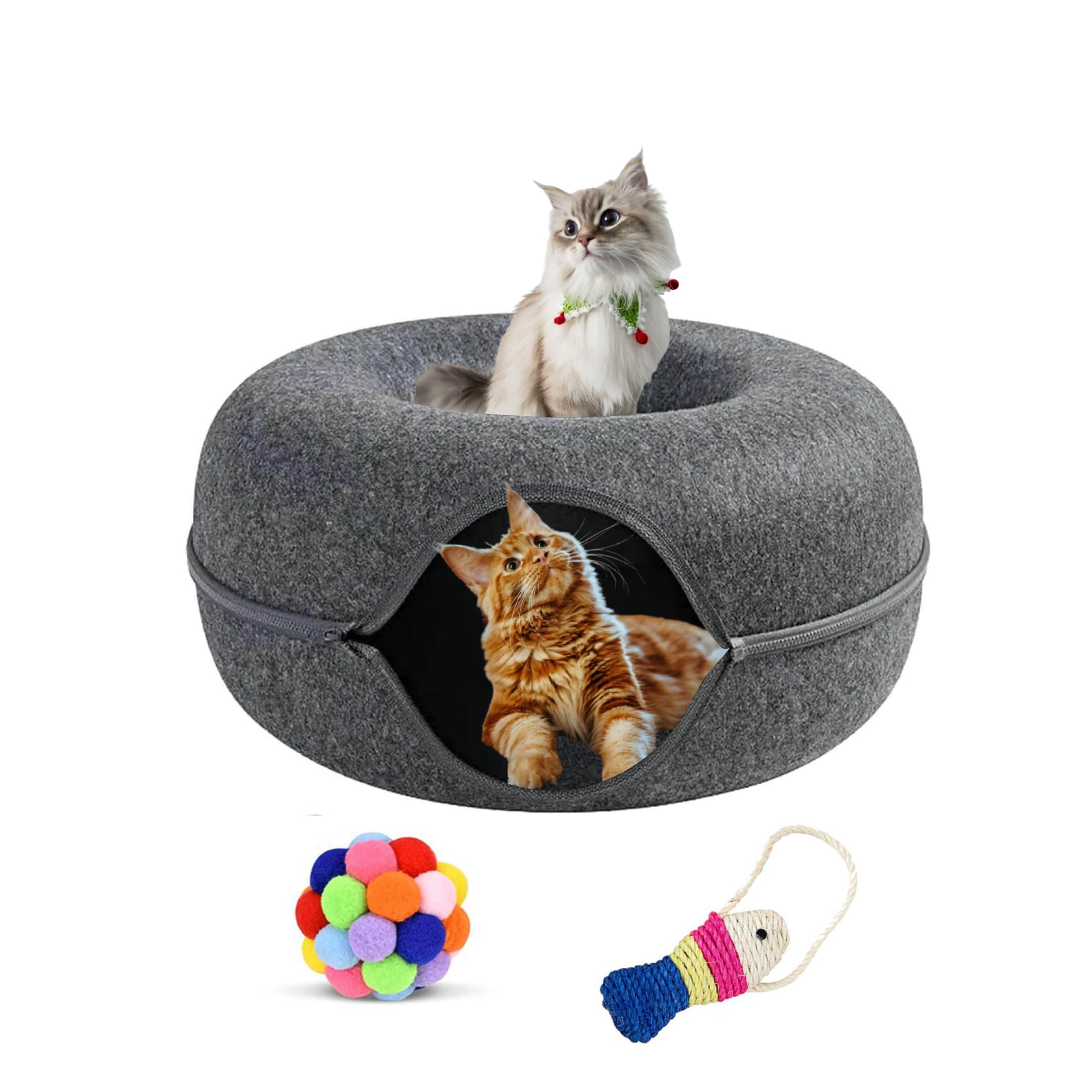 Amazon.com : Rahma Store Cat Cave Hideaway Bed - for Cats & Kittens ...