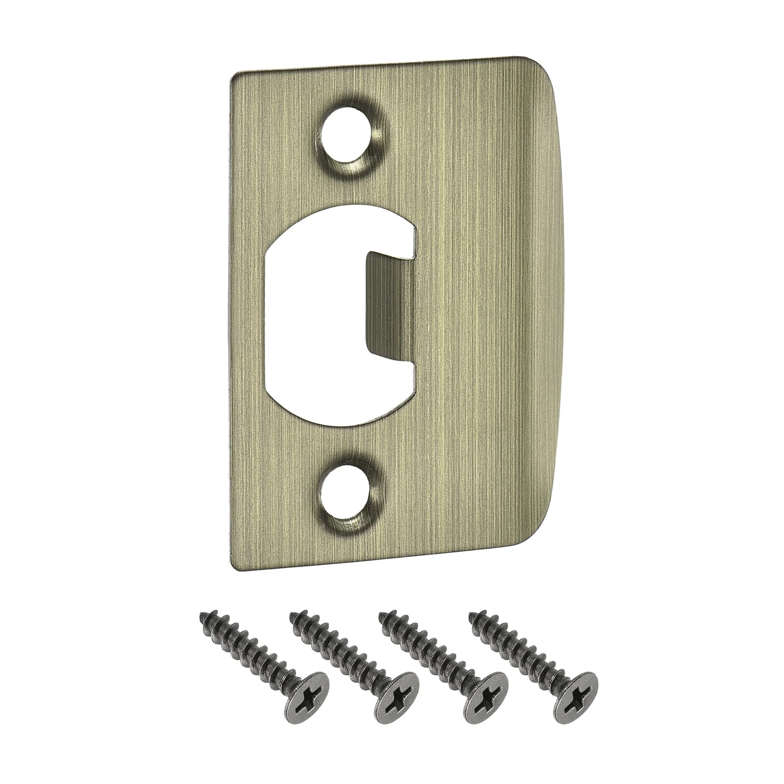 uxcell Door Strike Plate, 57mm x 45mm Stainless Steel Latch Deadbolt ...