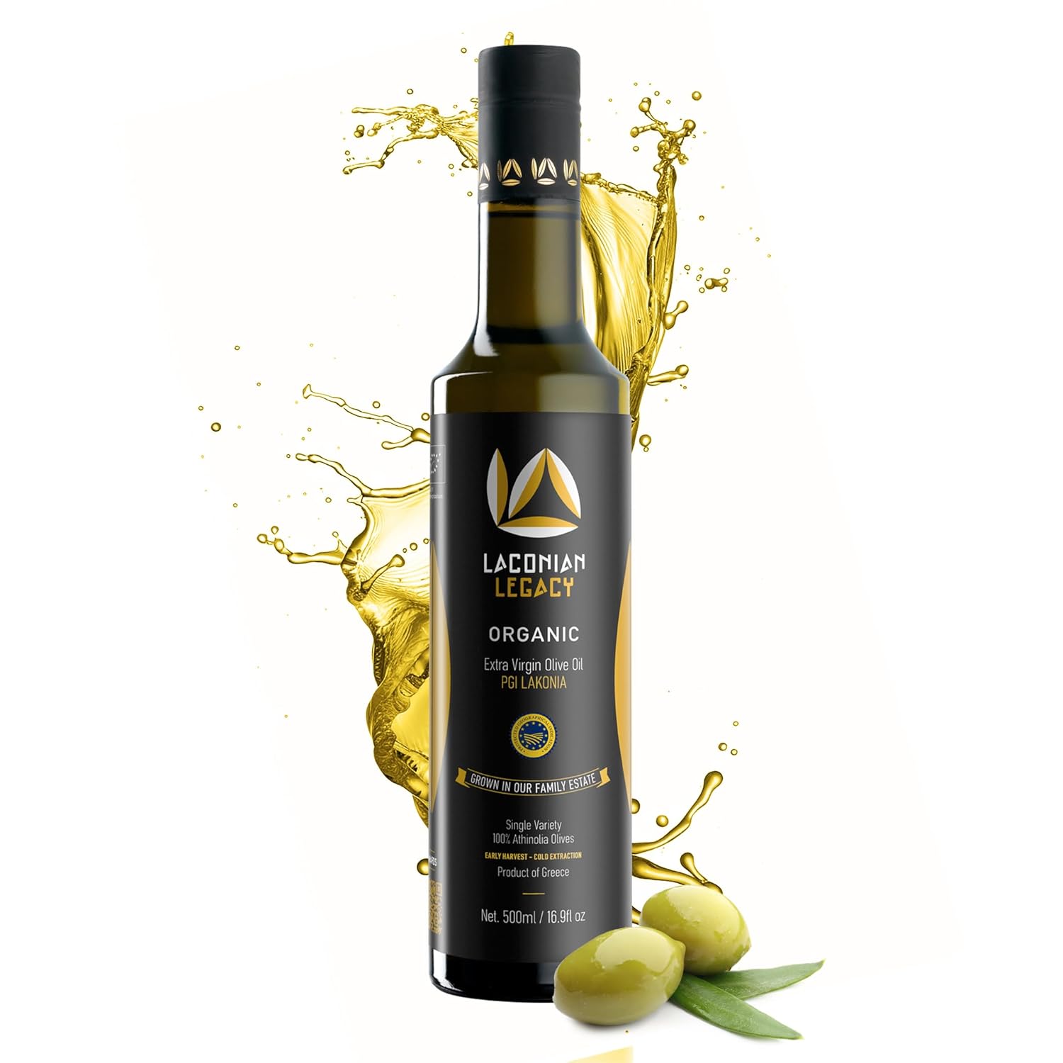 Amazon.com : LACONIAN LEGACY Authentic Olive Oil Extra Virgin - Rich in ...