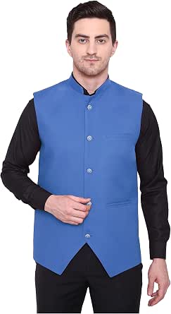 ZAREENVALA Men No-13 Jawahar-Cut Nehru Jacket Business Formal Slim Fit ...