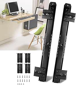 Amazon.com: Metal Ball Bearing Slides Keyboard Shelf Runners, 14Inch ...