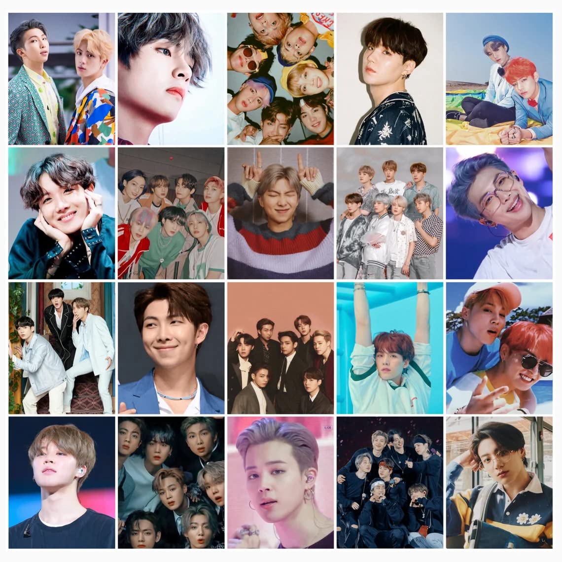 Inflyers BTS Aesthetic Collage Kit – 36 Pcs Cute Dorm Photo Wall Decor ...
