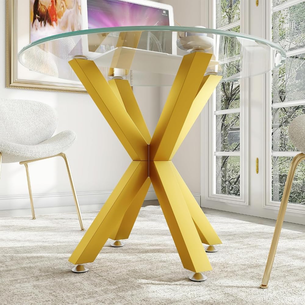 Amazon.com: HEONITURE 28" Metal Table Base with Suction Cups, Modern ...