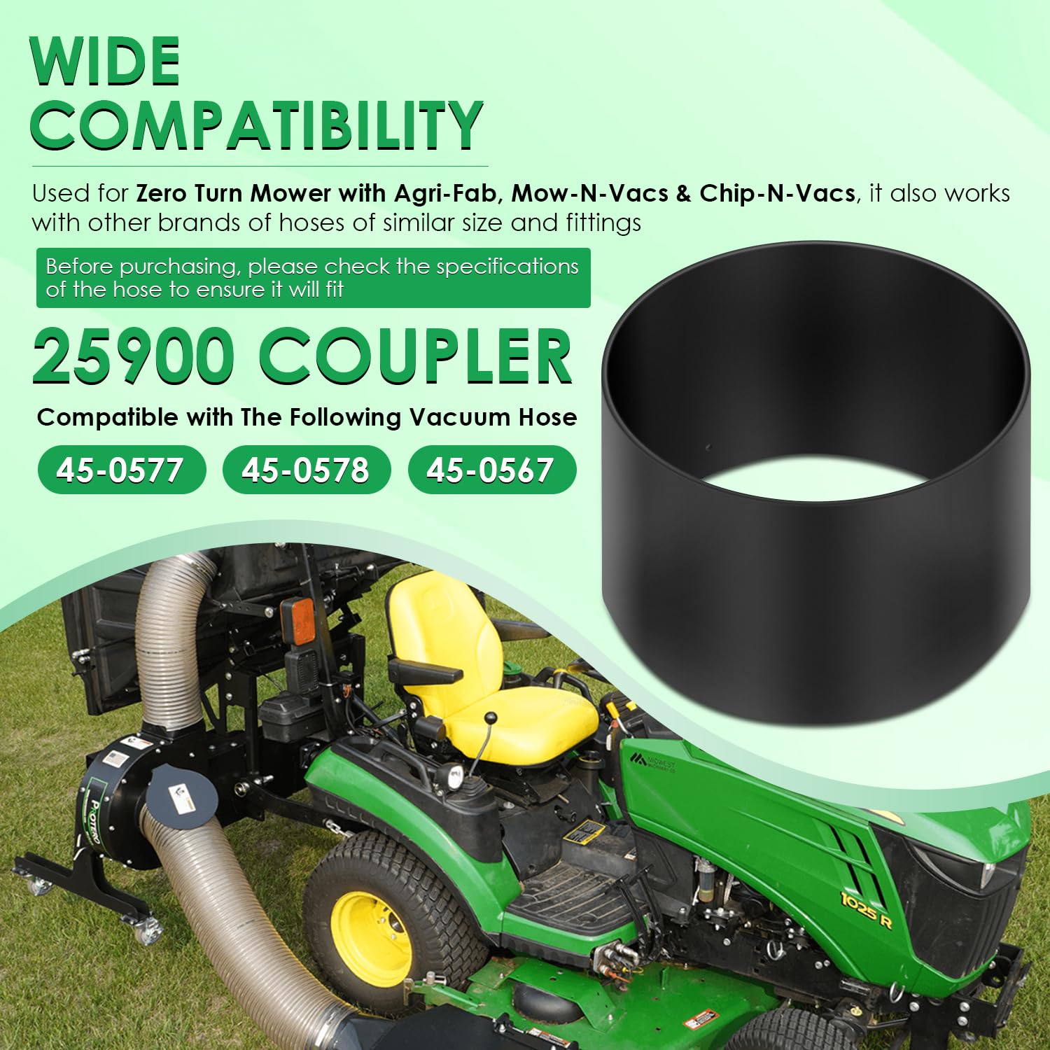 Snapklik.com : 25900 Coupler, 6-Inch Hose Connector For Agri-Fab, Mow-N ...