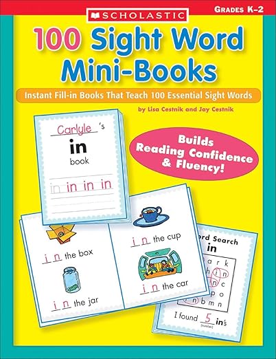 Amazon.com: 100 Sight Word Mini-Books: Instant Fill-in Mini-Books That ...