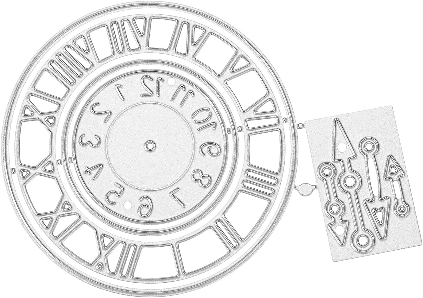 Amazon.com: LT Easiyl 1x Clock Circle Frame Metal Die Cuts Merry ...