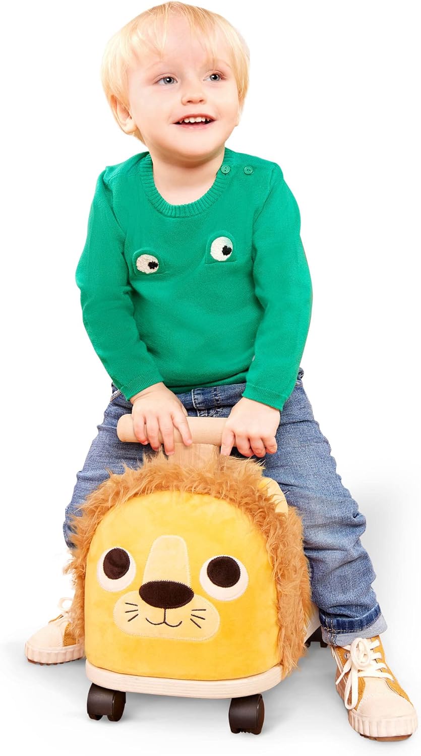 Amazon.com: Battat – Ride On Lion – Riding Animal Toys – Soft seated ...