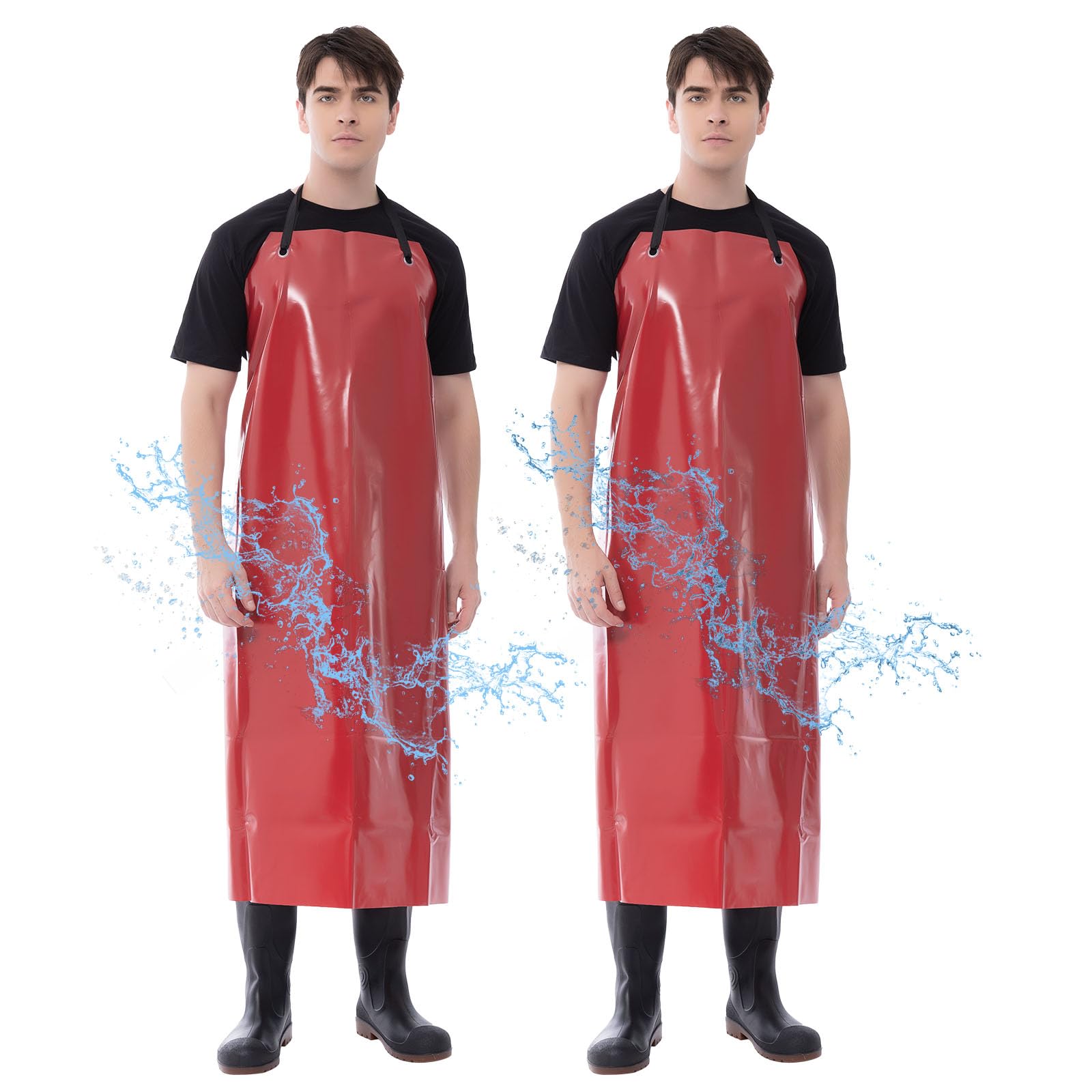 Snapklik.com : VICOGARAD 2 Pack Heavy Duty Vinyl Waterproof Apron 47 ...