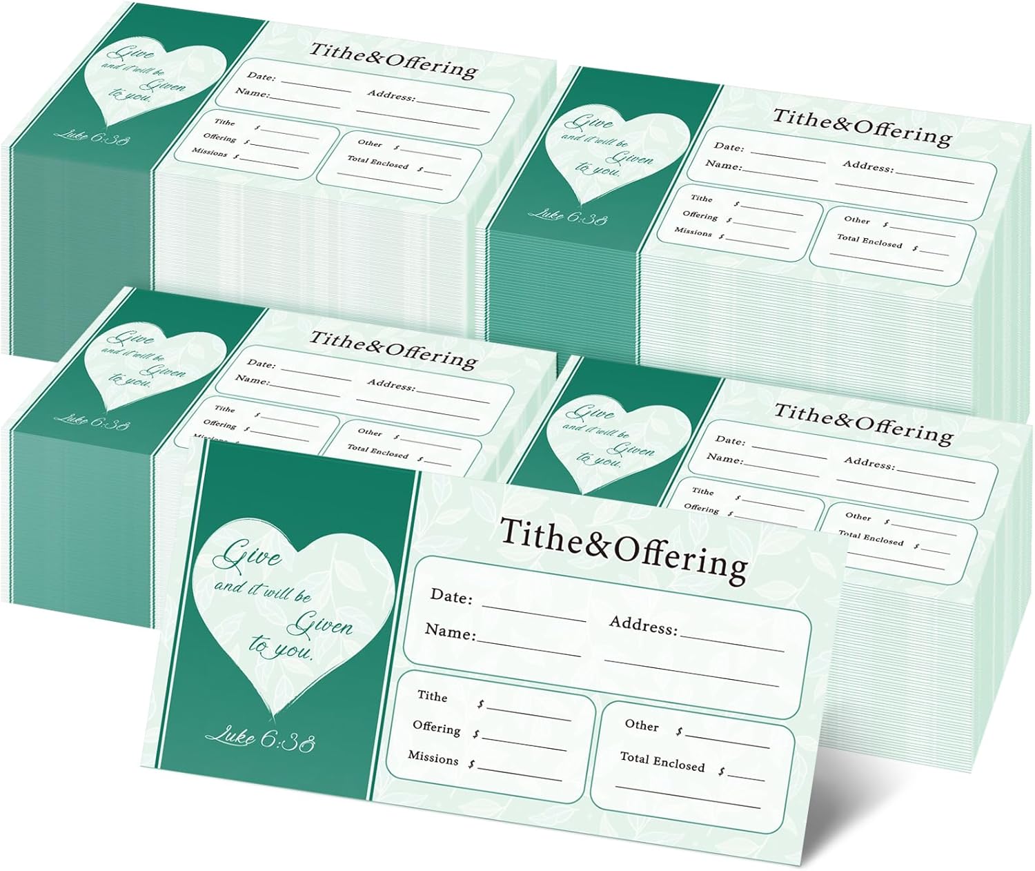 Amazon.com : Woanger 1000 Count Church Offering Envelopes Tithe ...