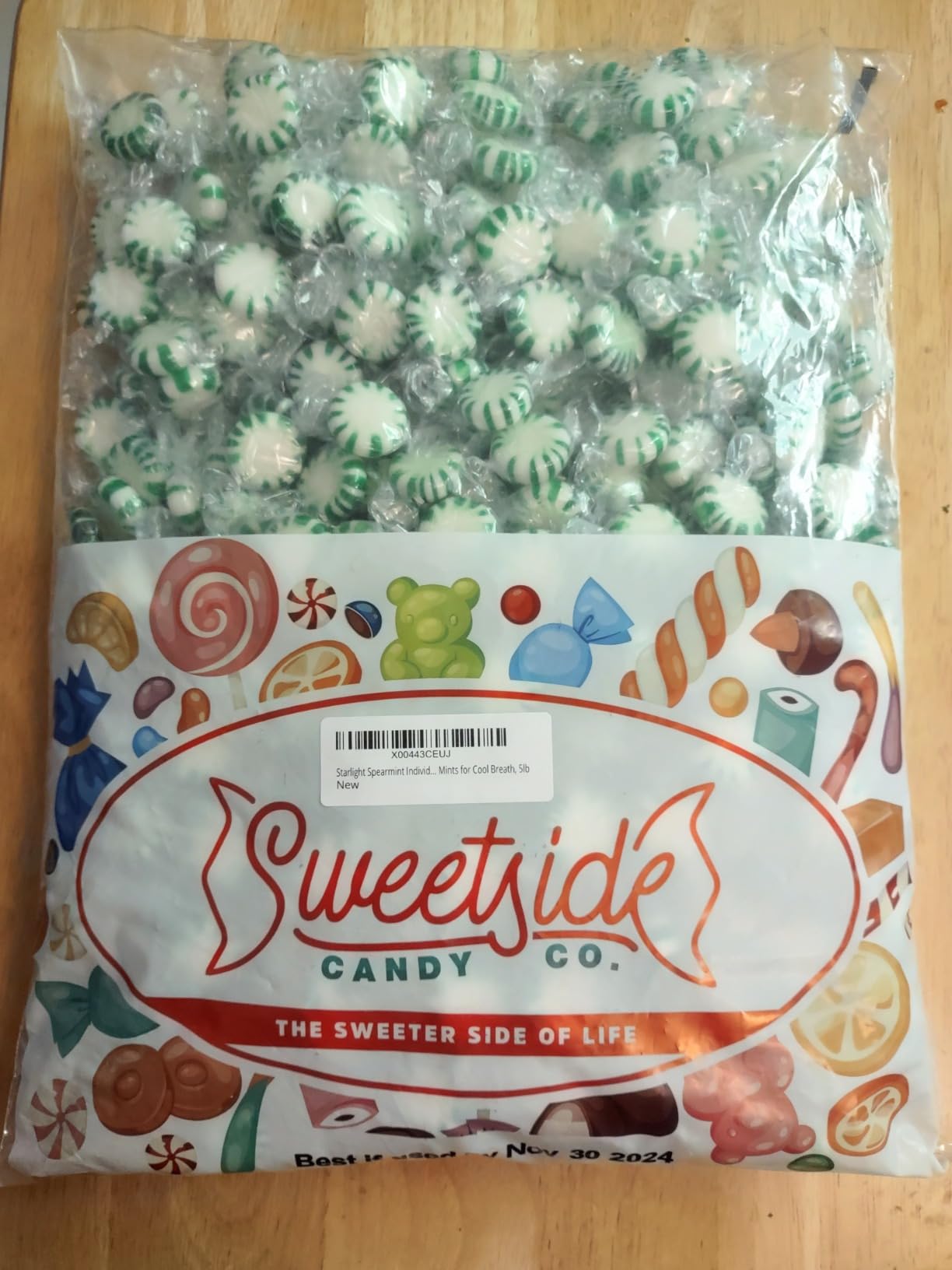 Amazon.com : Starlight Peppermint Individually Wrapped Candy - Sweets ...