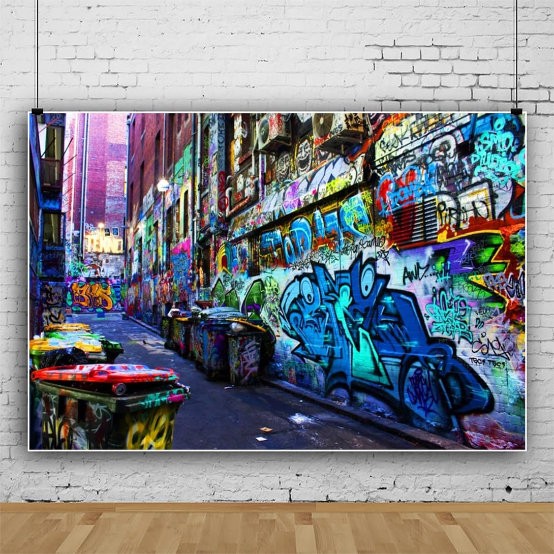 Book Corner Guards BELECO Graffiti Wall Photography Backdrop - 10x8ft ...