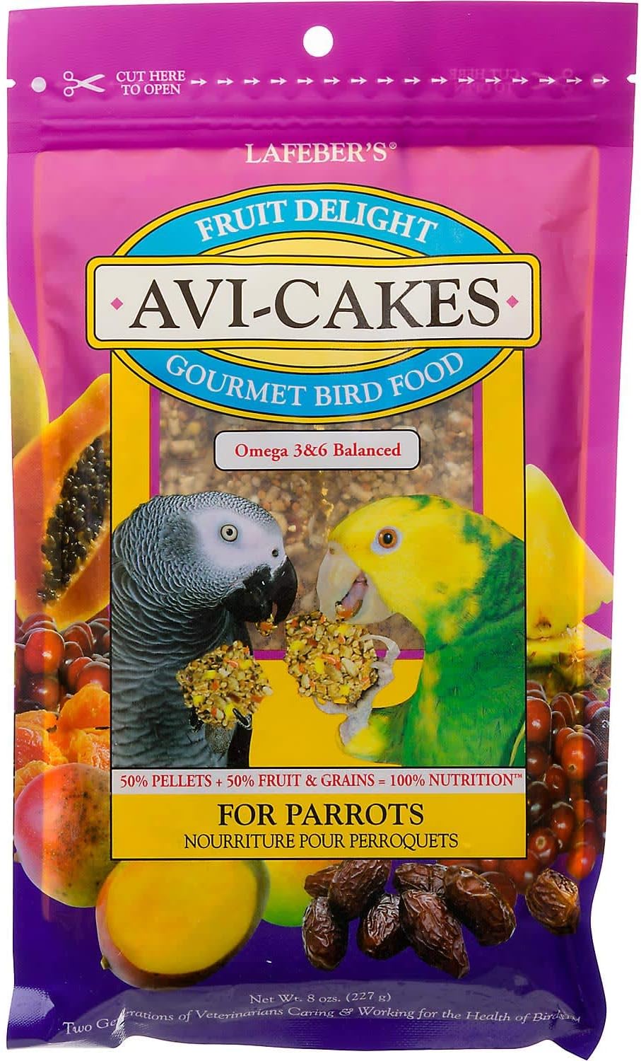 Avi-Cakes Fruit Delight Gourmet Bird Food - 8 Oz - Parrot : Amazon.ca ...