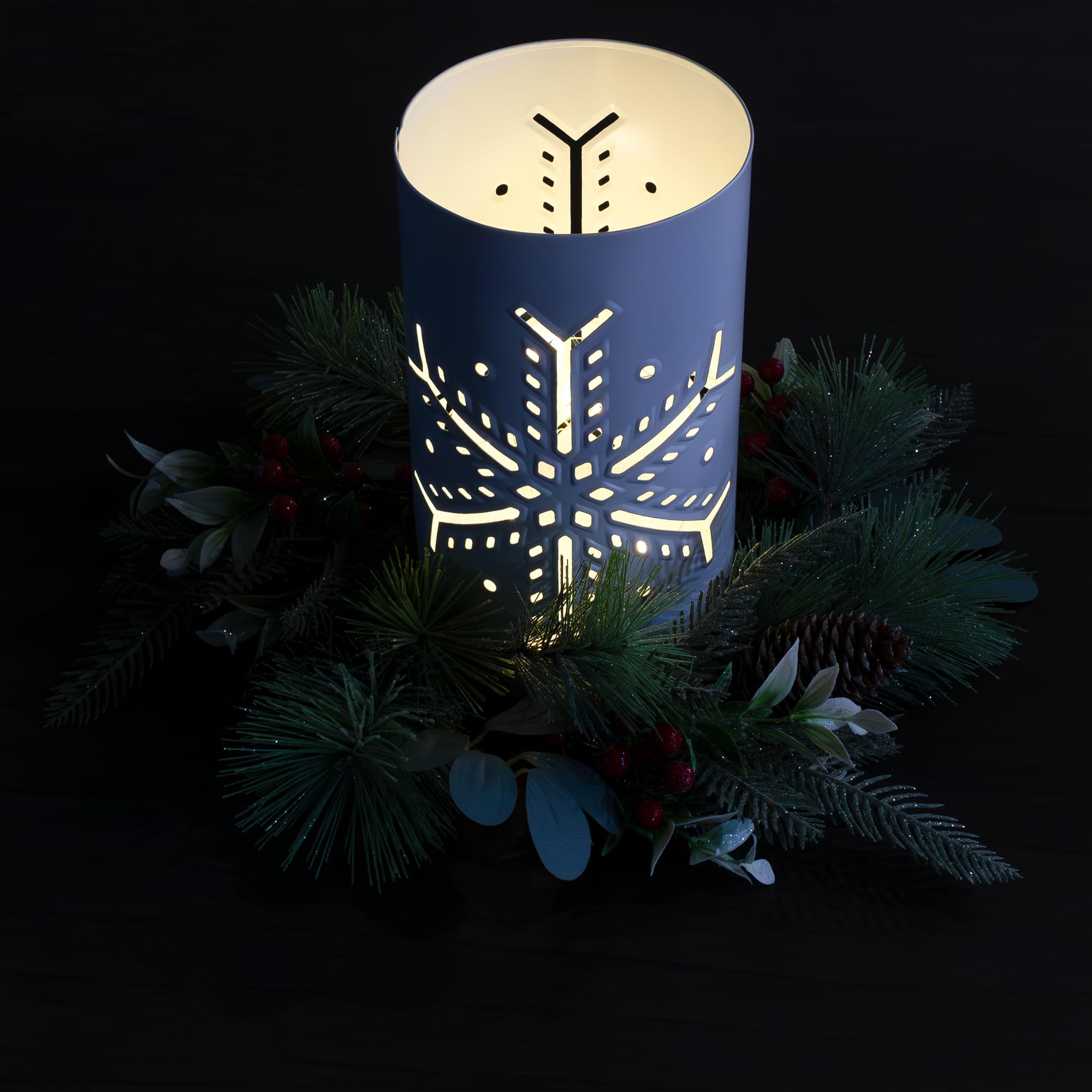 Snowflake Metal Candle Lanterns Interchange A Glow Series: Snowflake